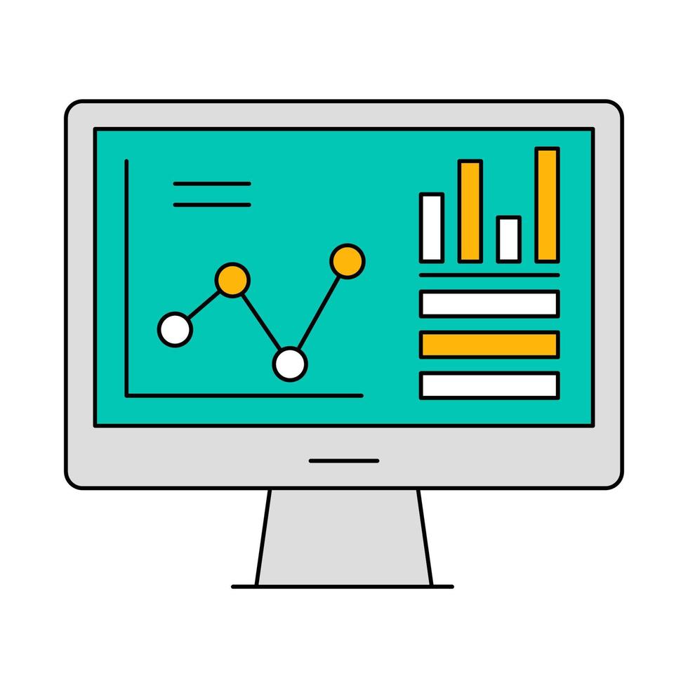 analytics icon, suitable for a wide range of digital creative projects ...