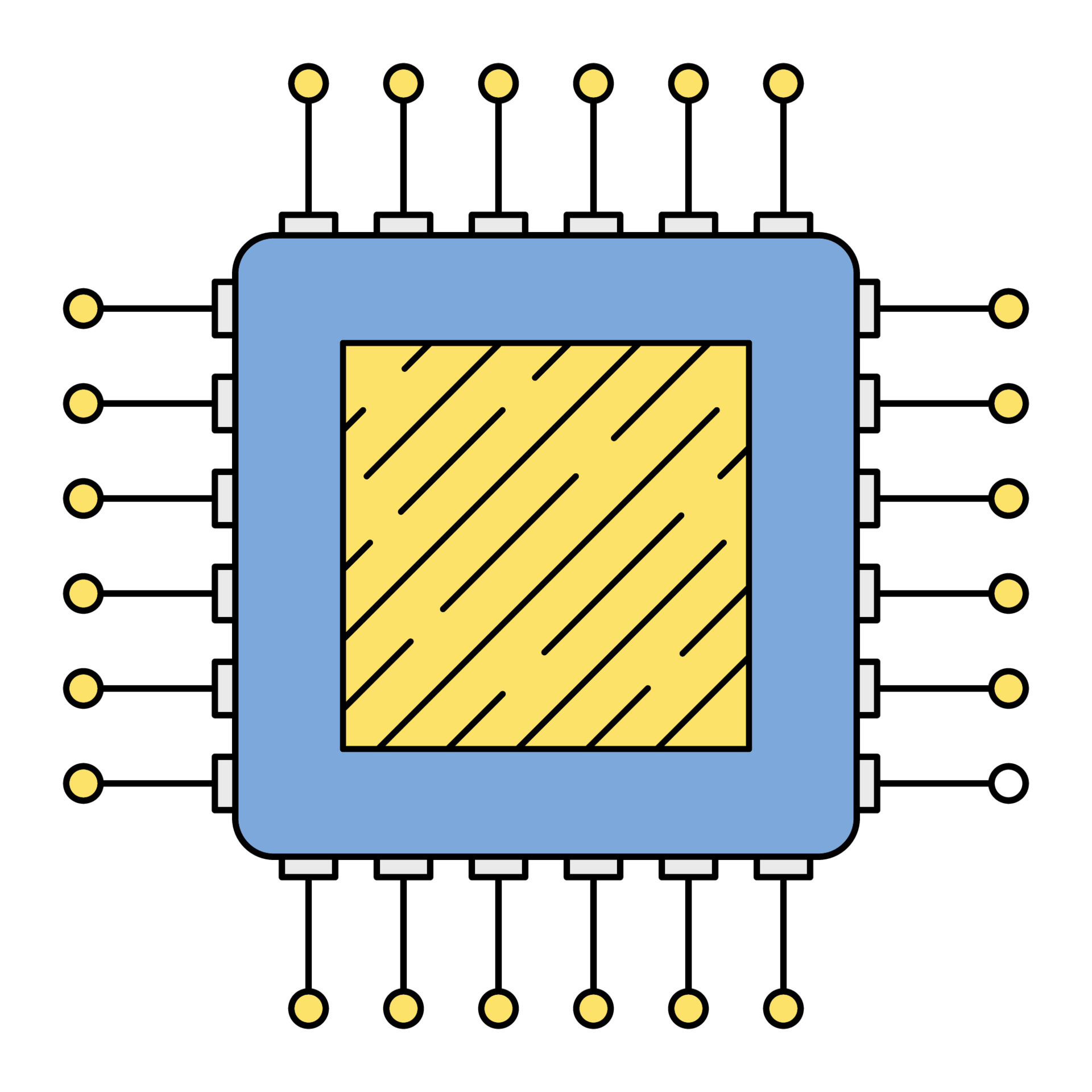 processor icon, suitable for a wide range of digital creative projects ...