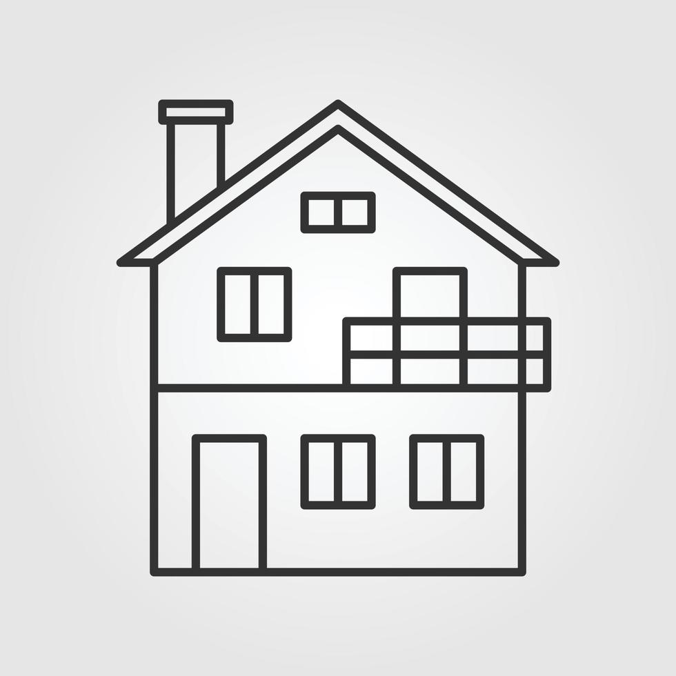 Home building vector outline icon style illustration. 17072451 Vector ... Home building vector outline icon style illustration. 17072451 Vector ...