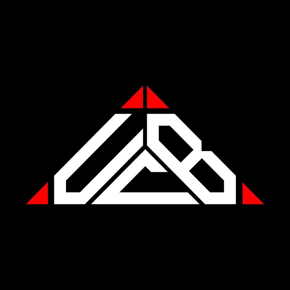 diseño creativo del logotipo de la letra ucb con gráfico vectorial, logotipo simple y moderno de ...