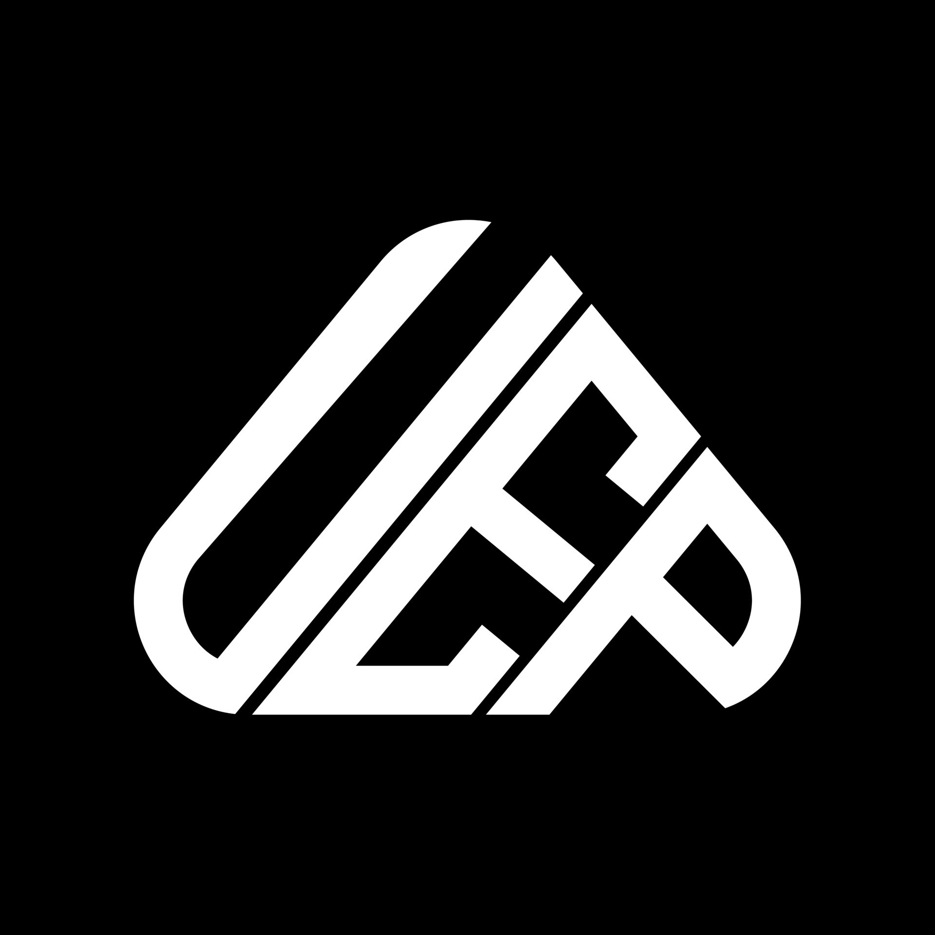 diseño creativo del logotipo de la letra uep con gráfico vectorial, logotipo uep simple y ...