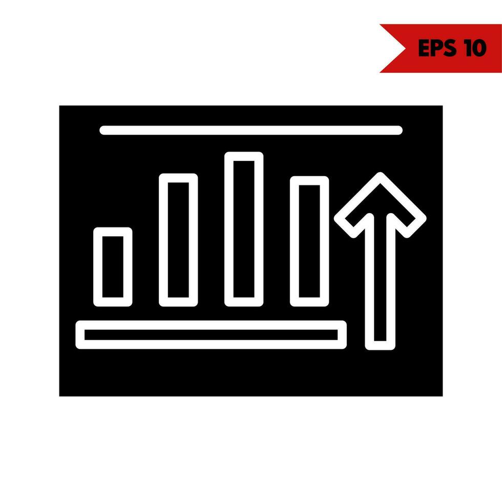 Illustration of statistics glyph icon 17078248 Vector Art at Vecteezy