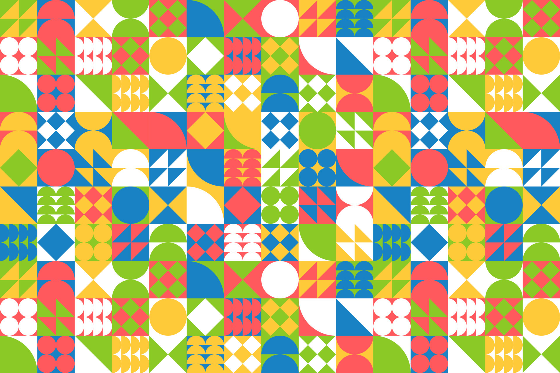 Colorful Geometric Shape Mosaic Pattern Background 17078830 Vector Art