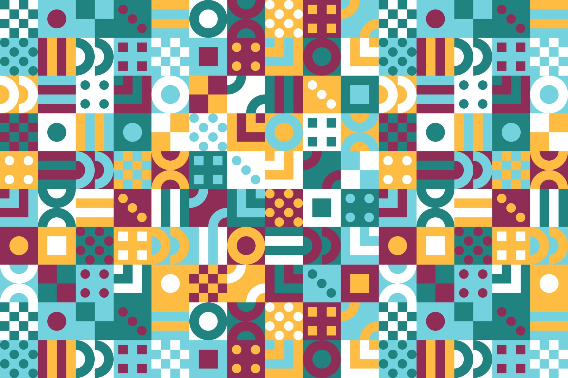 Colorful Geometric Shape Mosaic Pattern Background 17078832 Vector Art