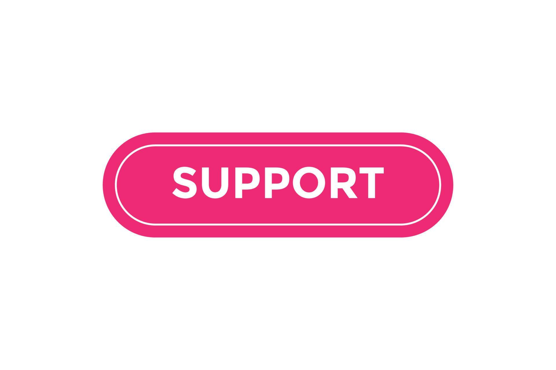 Support button web banner templates. Vector Illustration 17086538 ...