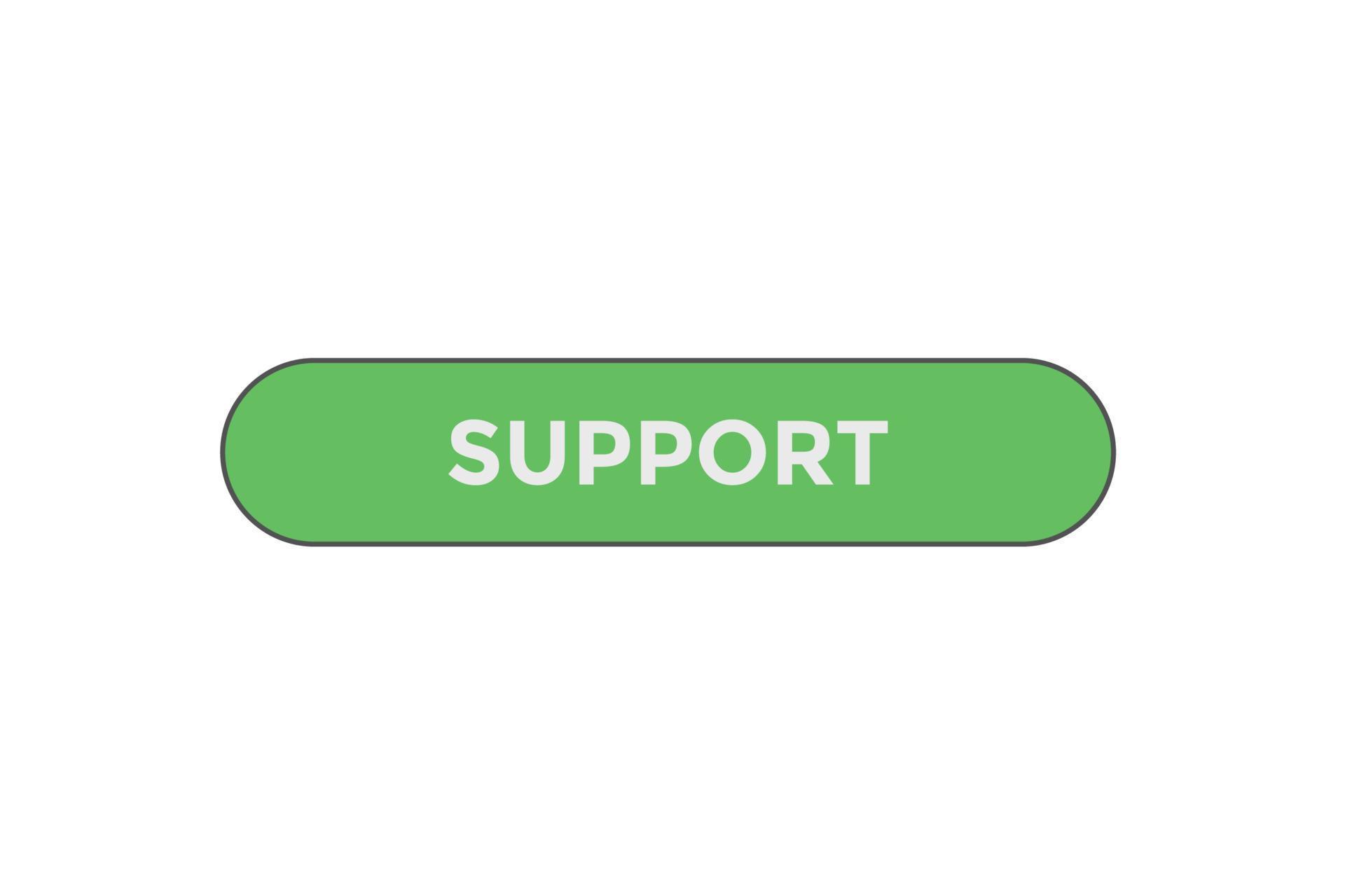 Support button web banner templates. Vector Illustration 17086544 ...