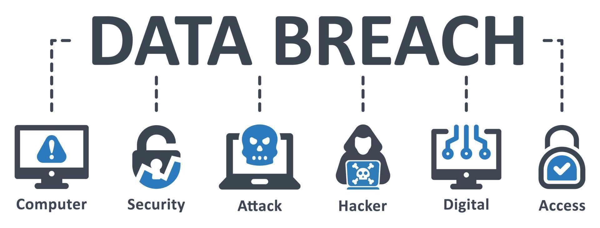 Data Breach icon - vector illustration . data, breach, computer ... Data Breach icon - vector illustration . data, breach, computer ...