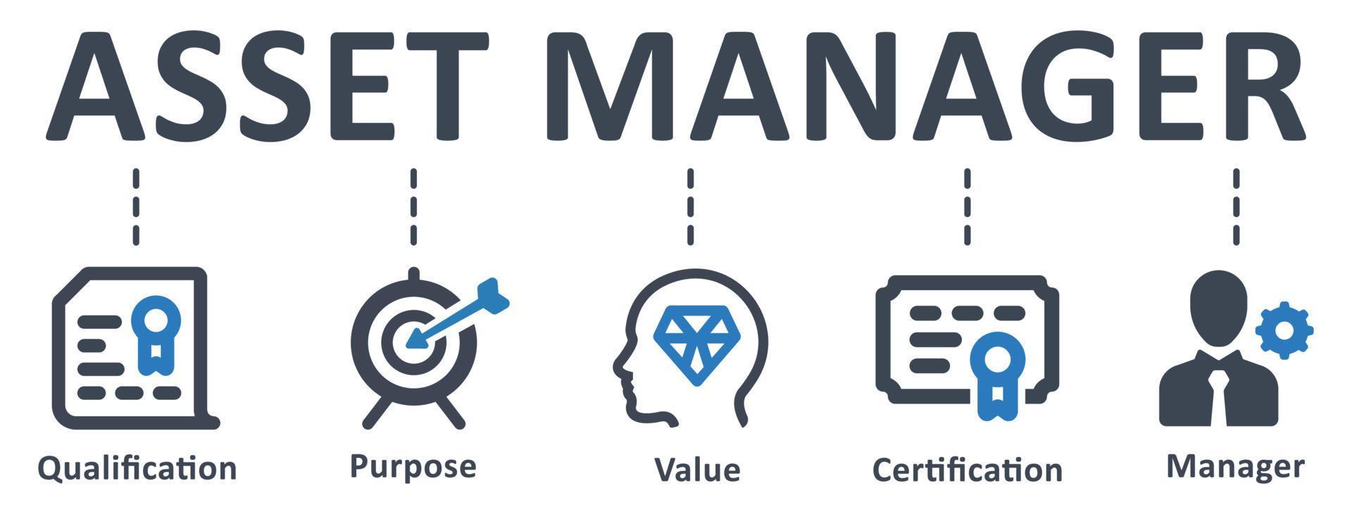 Asset Manager icon - vector illustration . asset, manager ...