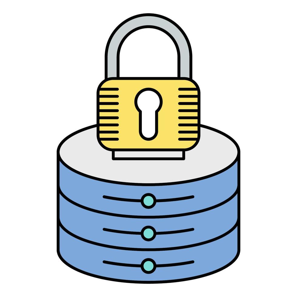 server lock icon, suitable for a wide range of digital creative ...
