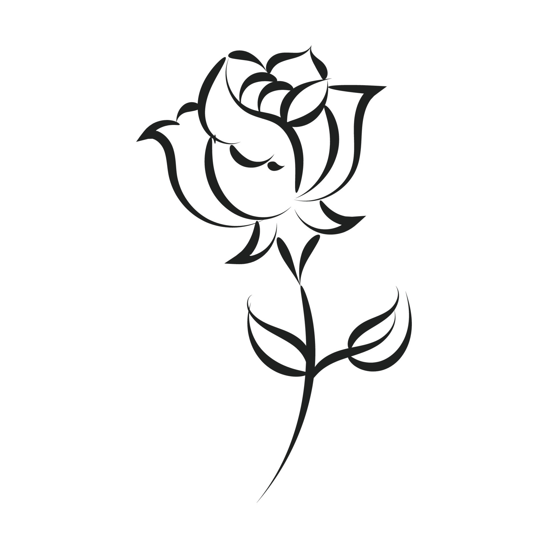 Rose Vector Image. Line Art Tattoo. 17097713 Vector Art at Vecteezy Rose Vector Image. Line Art Tattoo. 17097713 Vector Art at Vecteezy