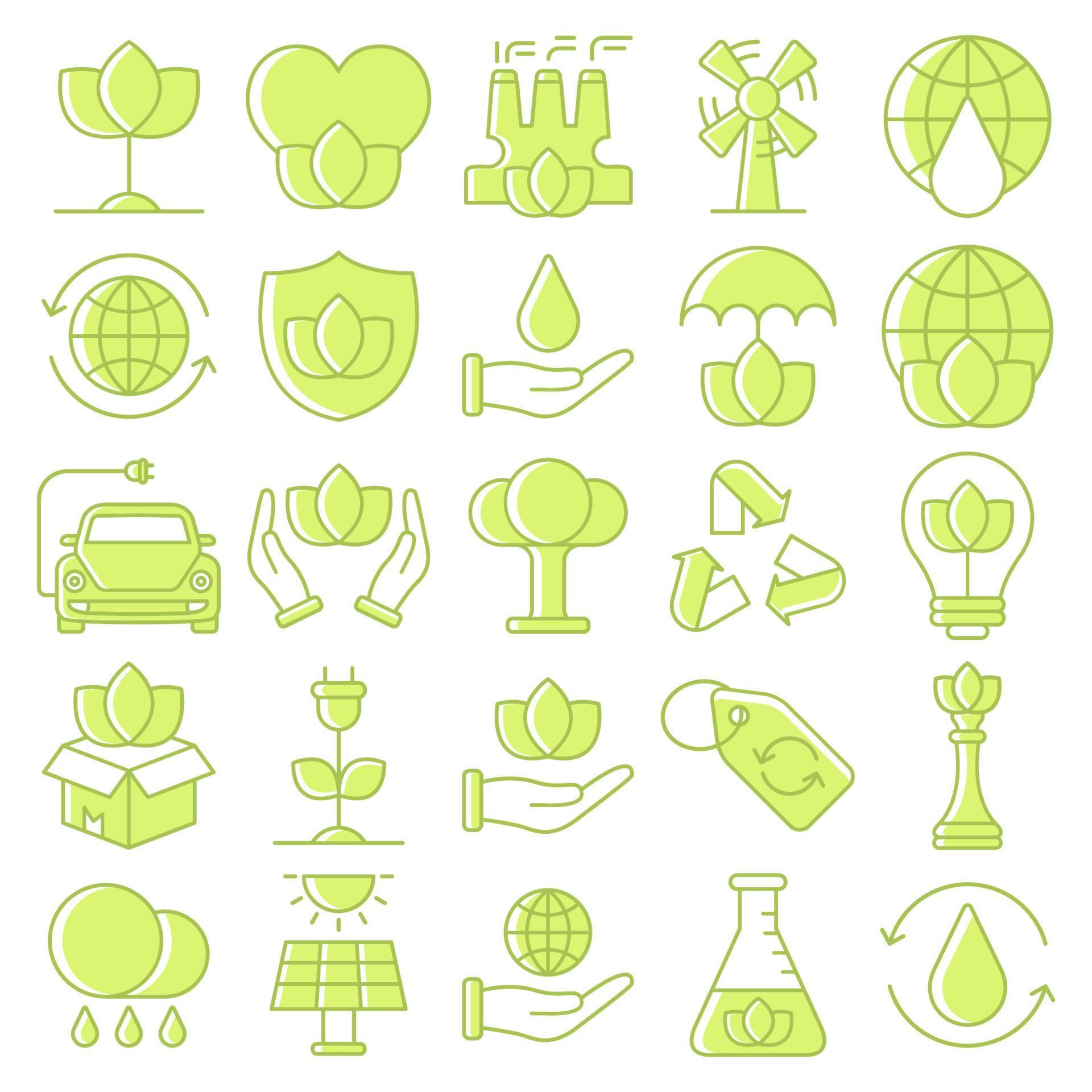 Environment icons, suitable for a wide range of digital creative ...