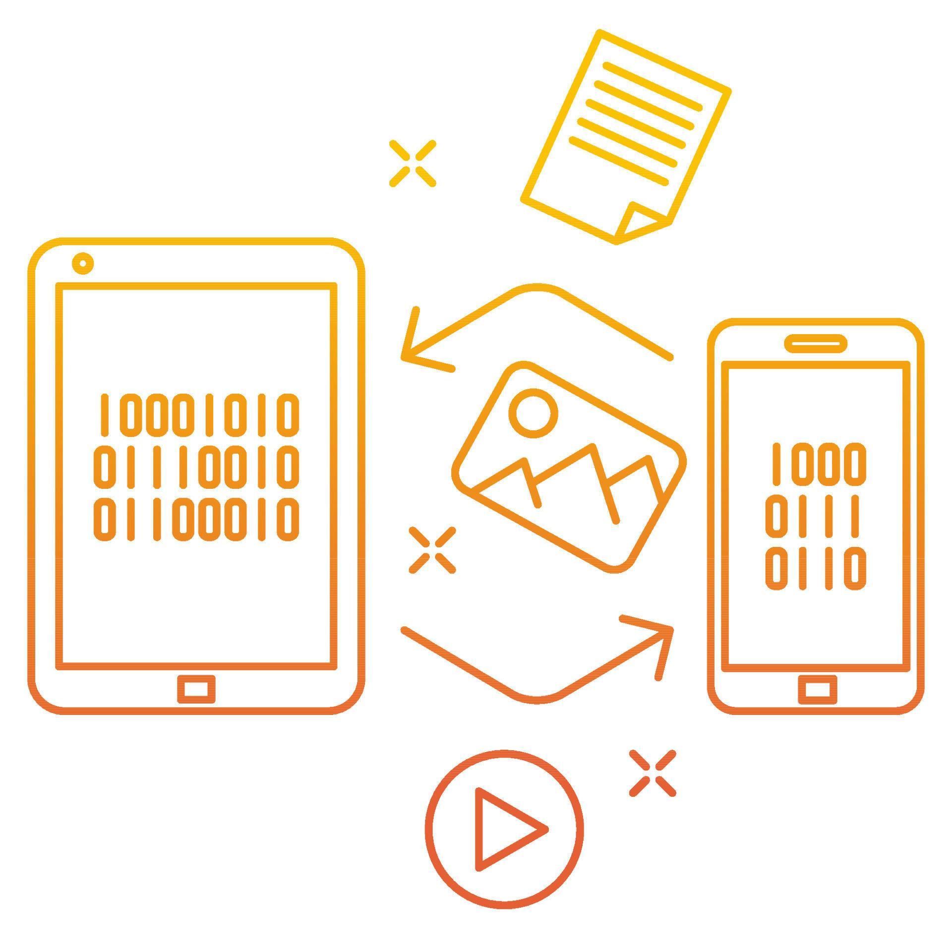 data exchange icon, suitable for a wide range of digital creative ...