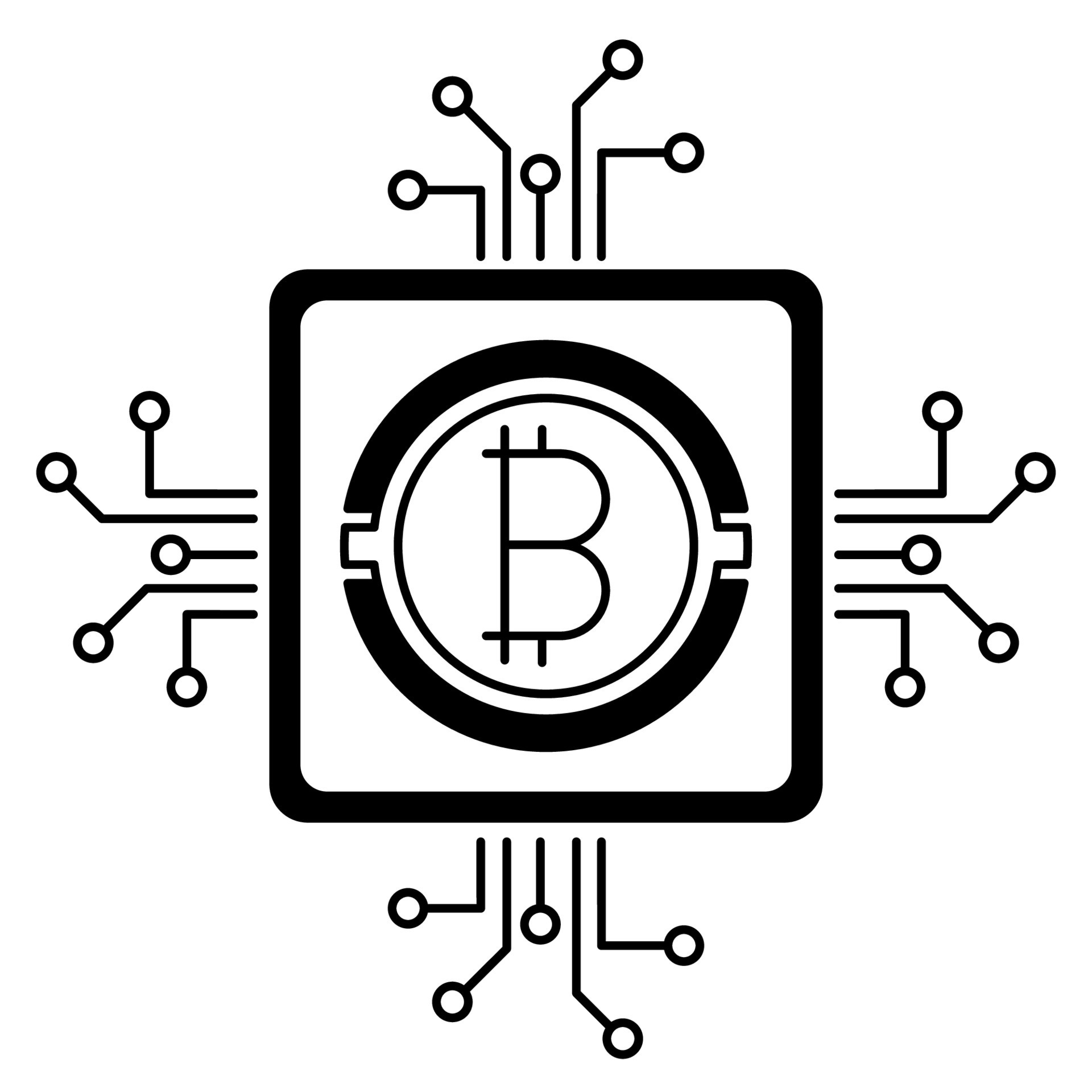 Circuit With Bitcoin Icon Suitable For A Wide Range Of Digital Creative Projects 17098720