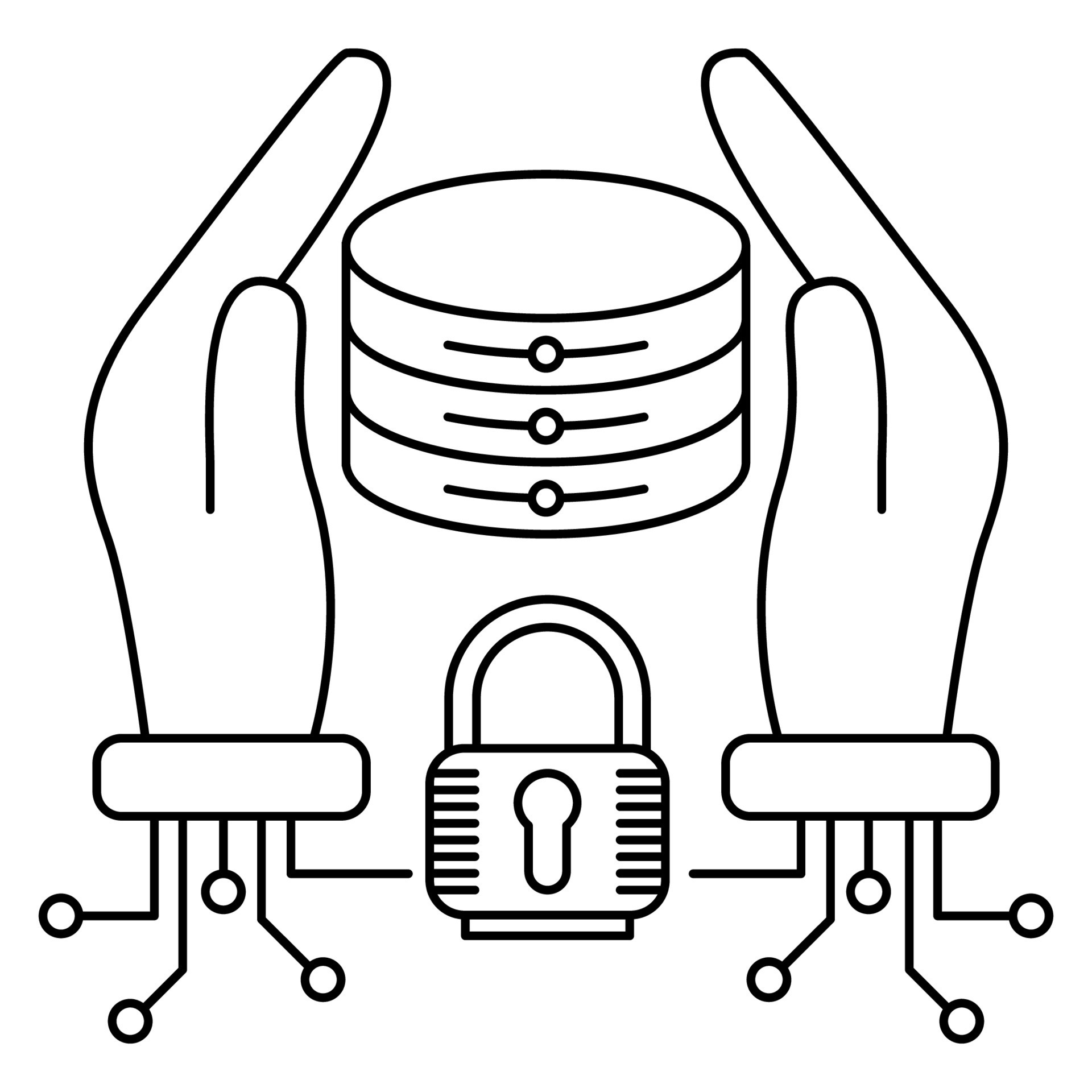 Data Security Icon Suitable For A Wide Range Of Digital Creative Projects 17099135 Vector Art