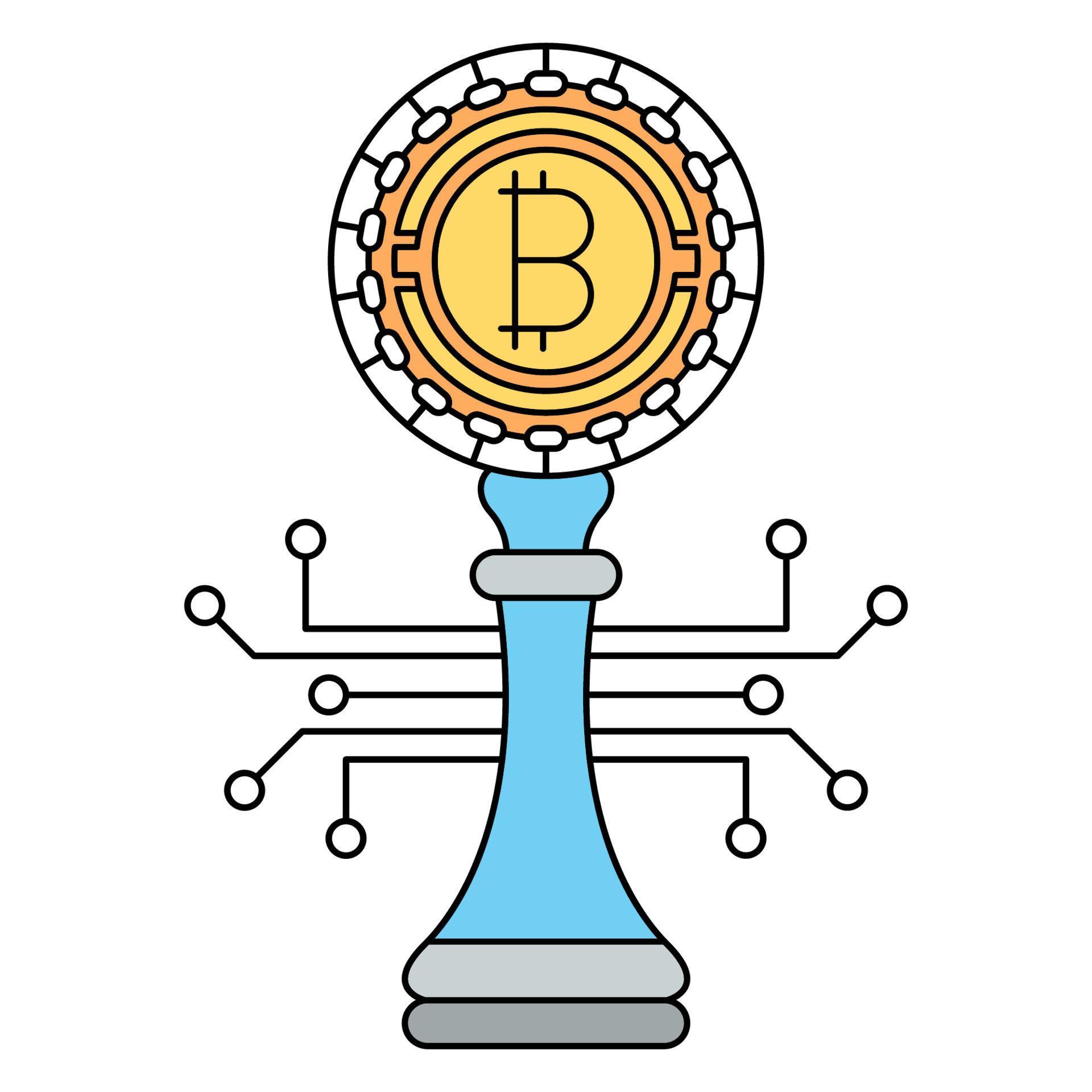 Bitcoin Strategy Icon Suitable For A Wide Range Of Digital Creative Projects 17099464 Vector