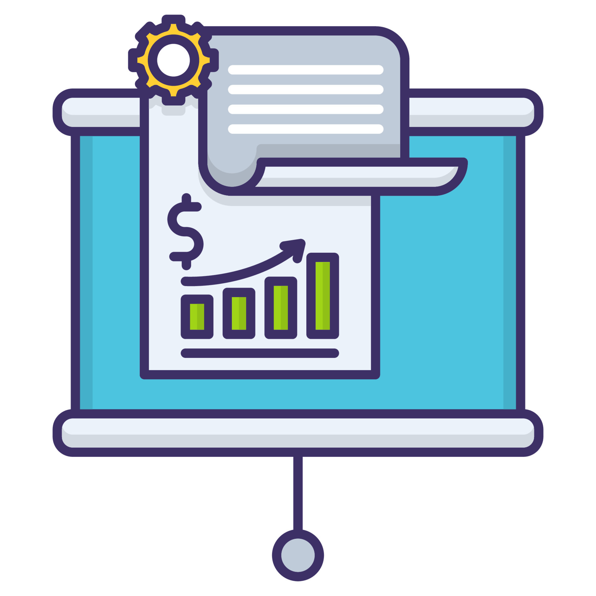 growing business icon, suitable for a wide range of digital creative ...