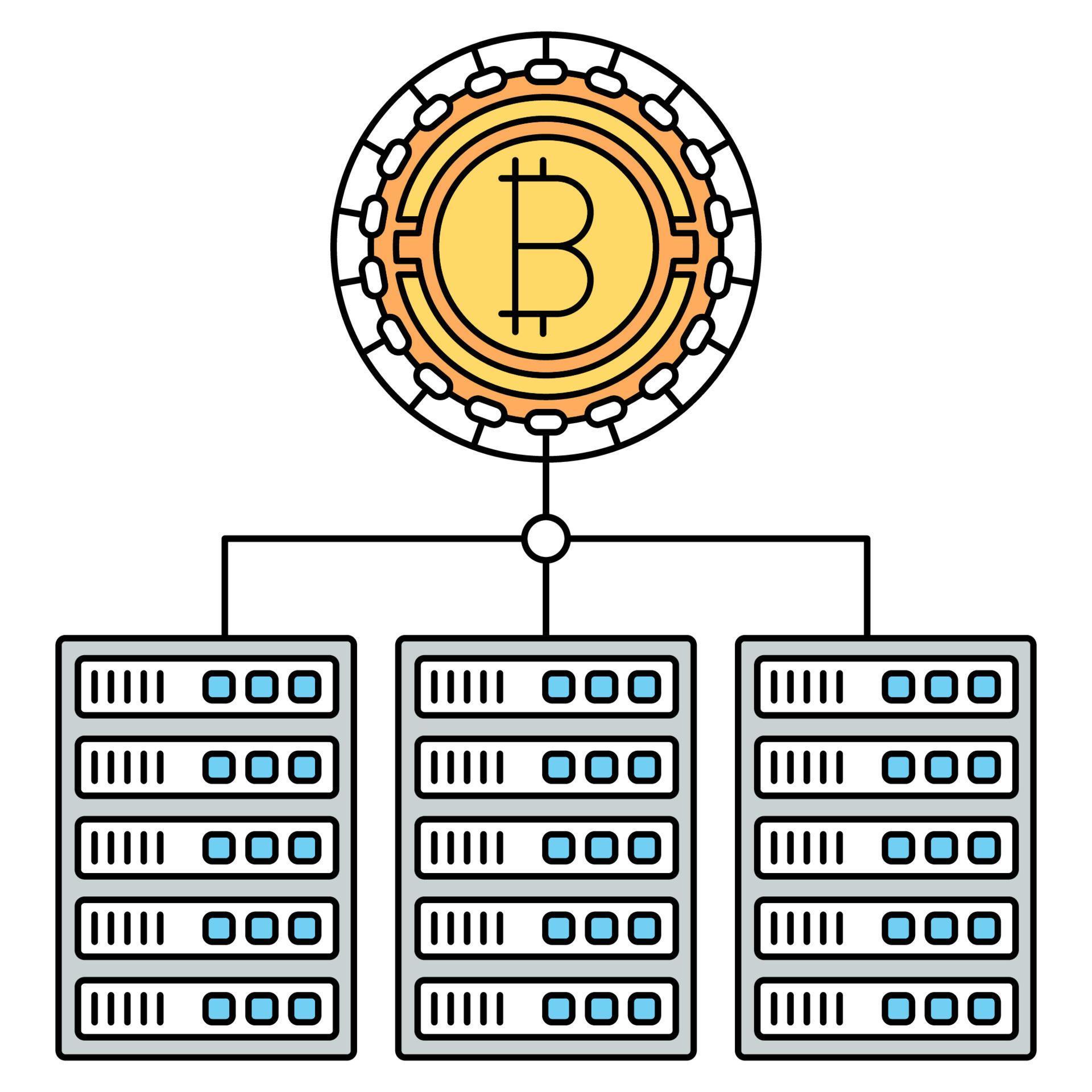 blockchain servers icon, suitable for a wide range of digital creative projects. 17099813 Vector ...
