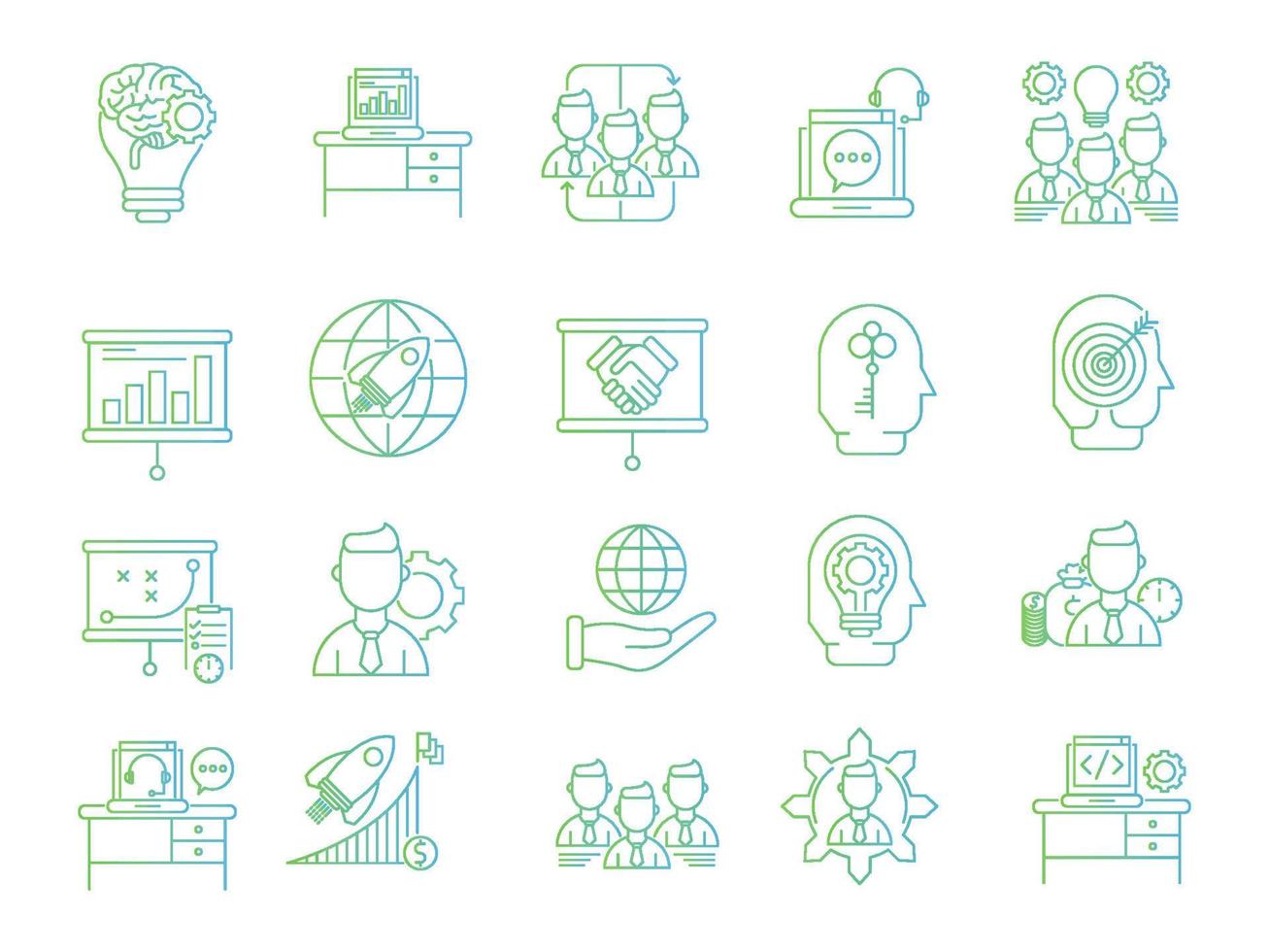 Corporate business icons, suitable for a wide range of digital creative ...