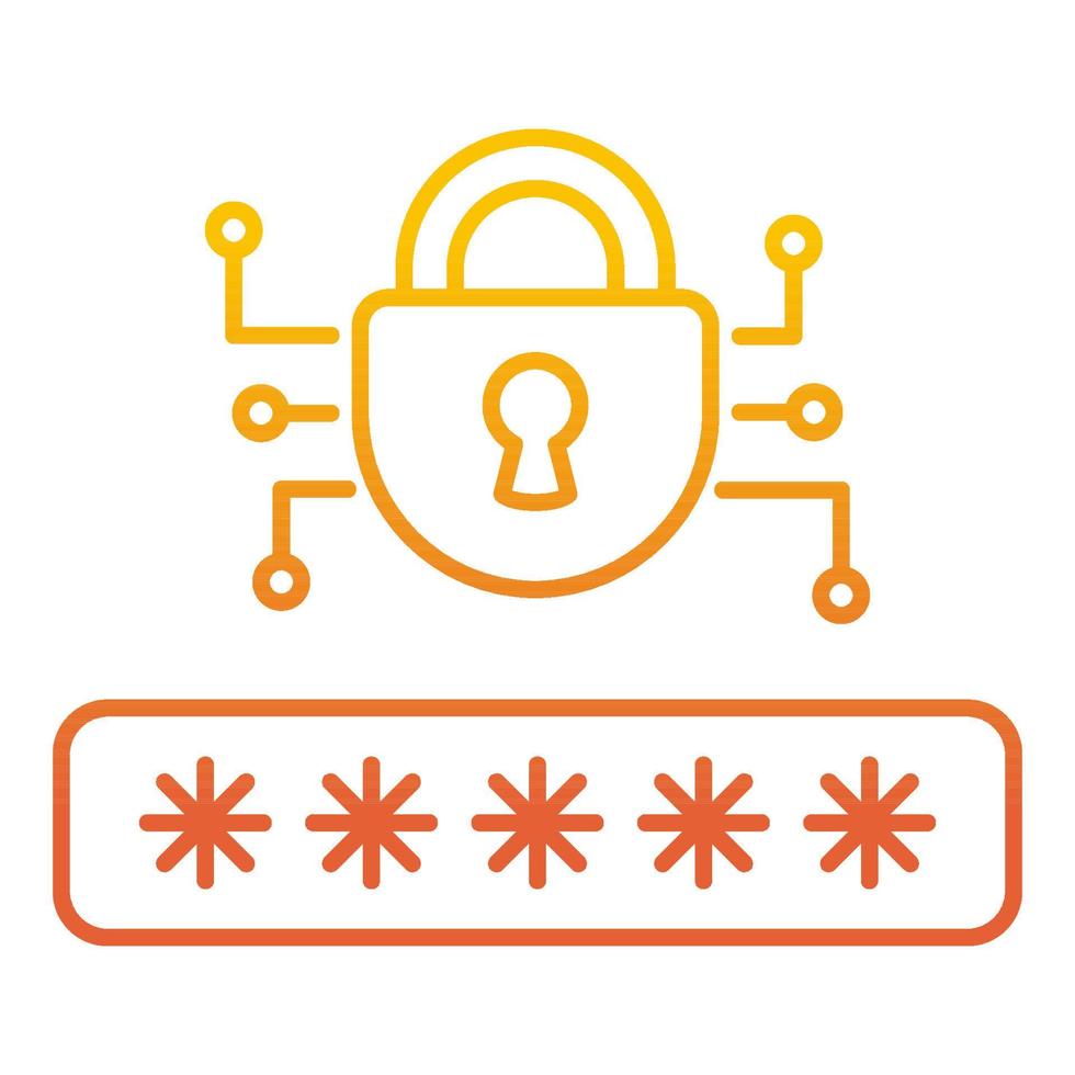 password encryption icon, suitable for a wide range of digital creative ...