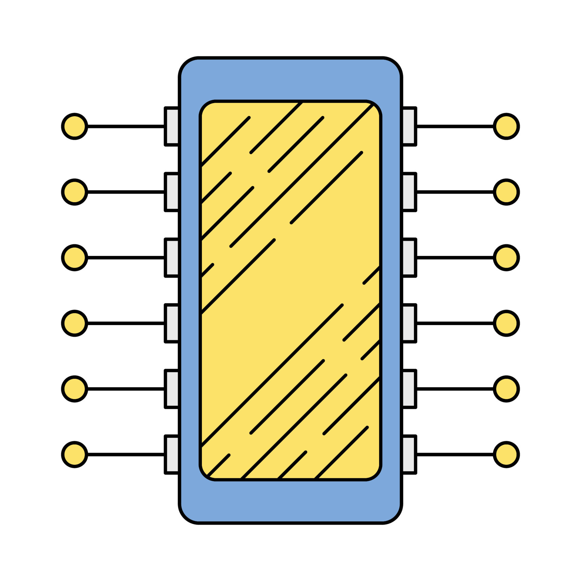 microprocessor icon, suitable for a wide range of digital creative ...