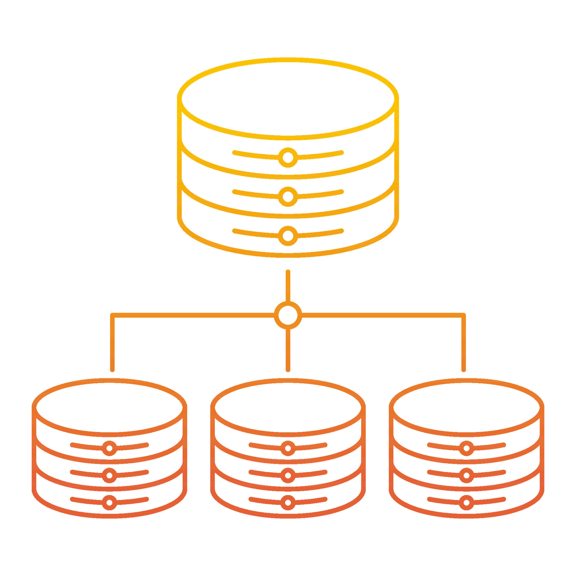 distributed database icon, suitable for a wide range of digital ...