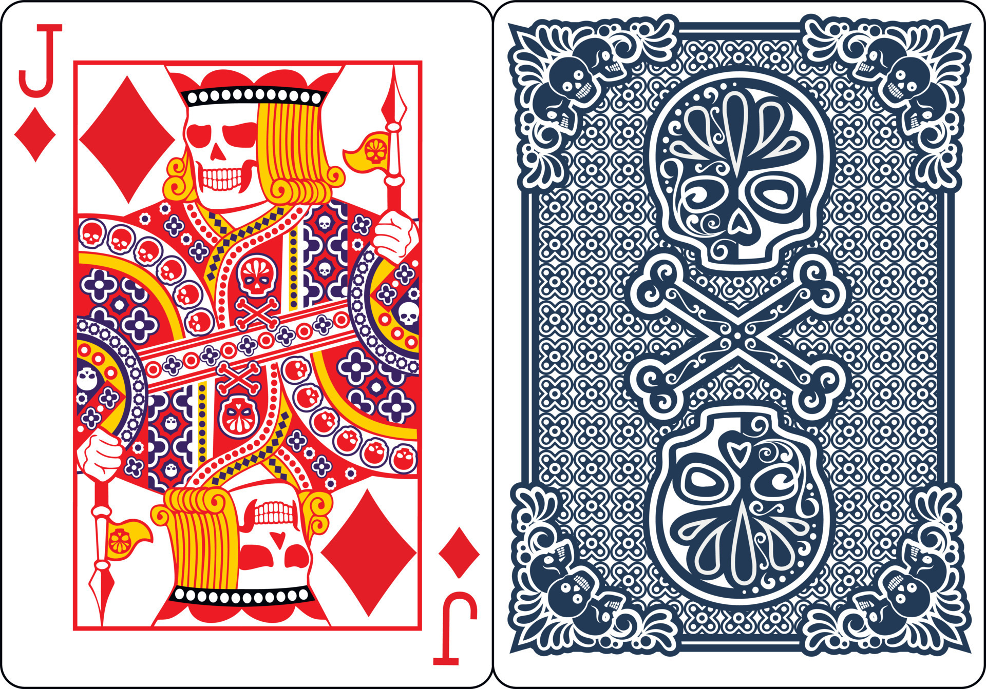 exclusive poker playing cards with skeletons, jack diamond 17101307 ... exclusive poker playing cards with skeletons, jack diamond 17101307 ...