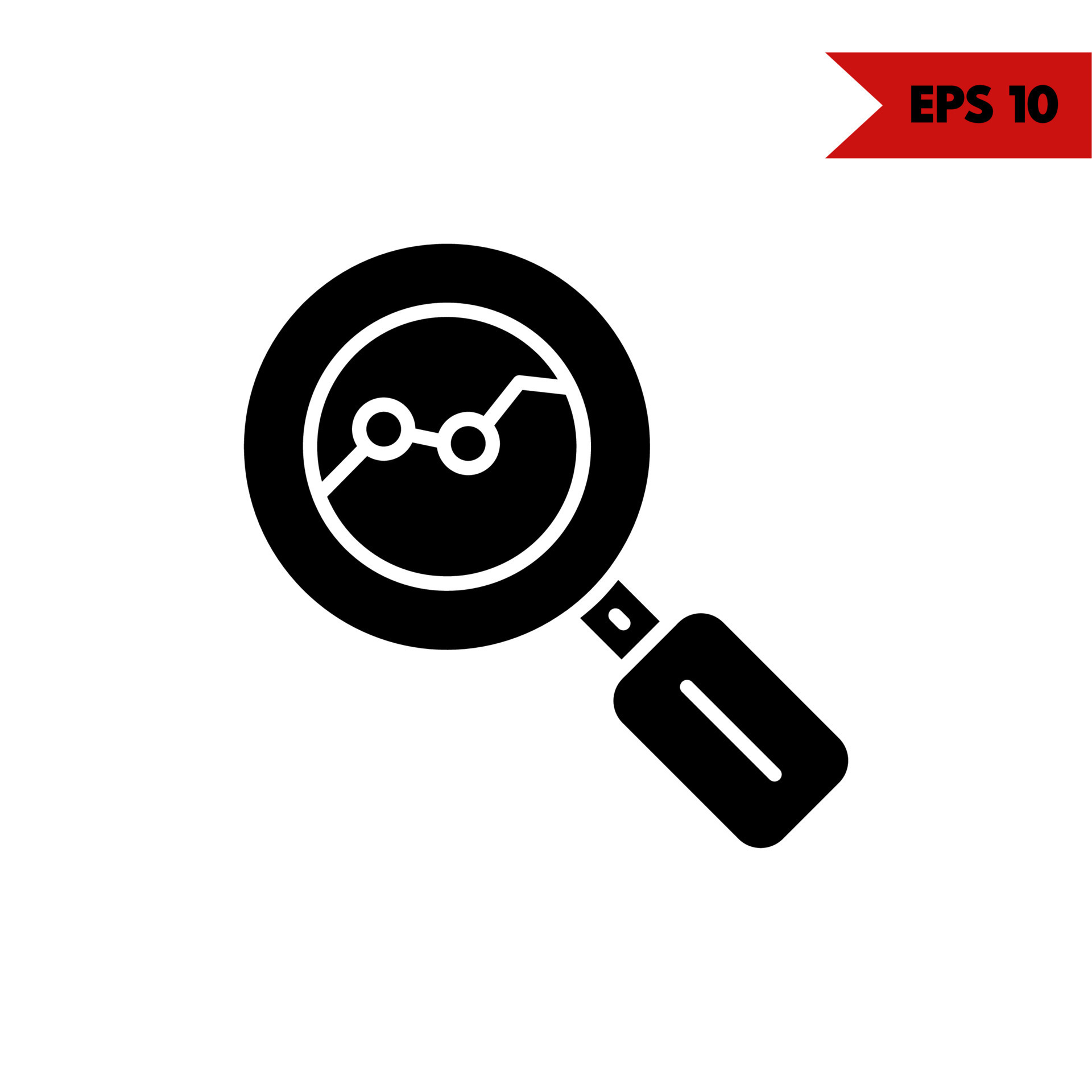 Illustration of statistics glyph icon 17106386 Vector Art at Vecteezy