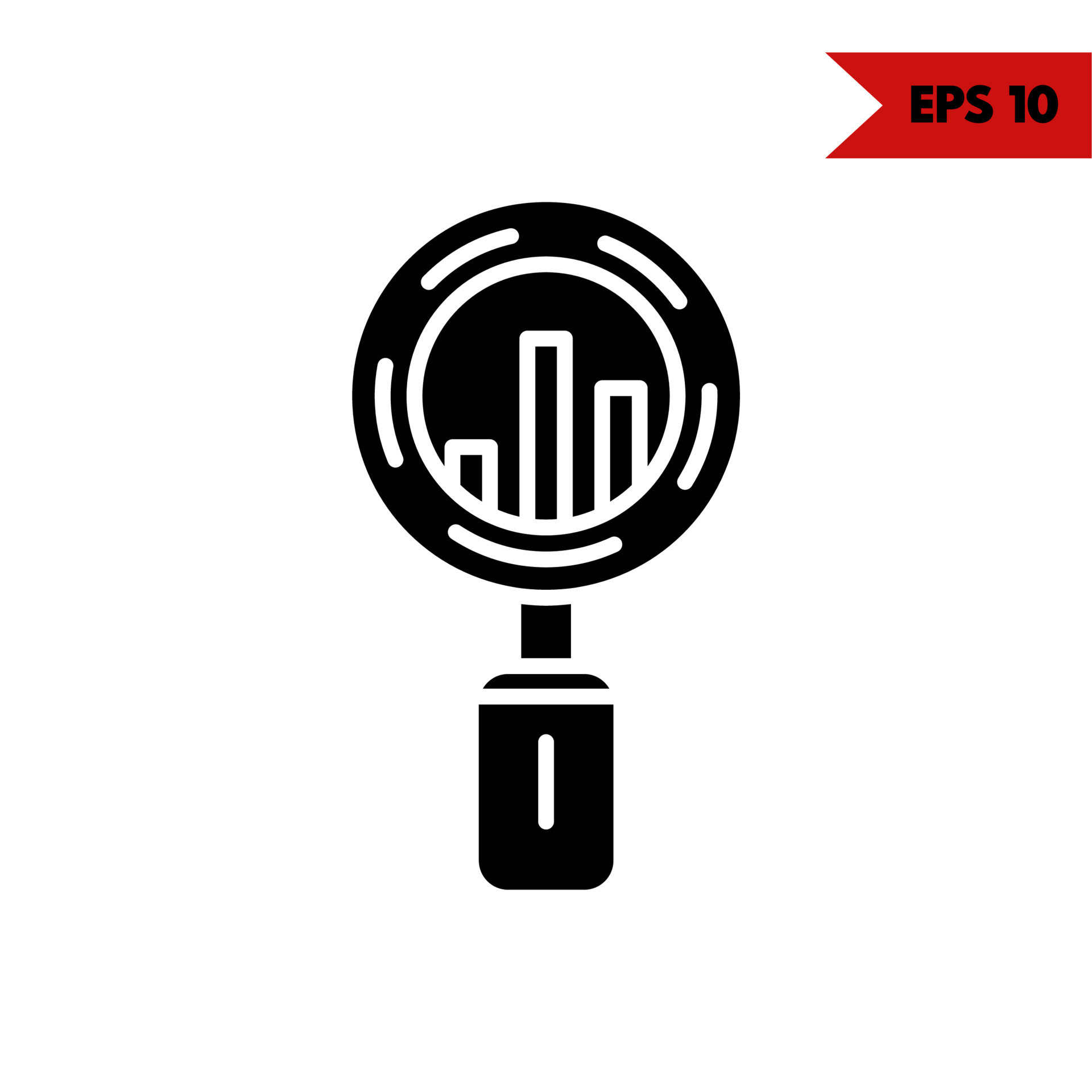 Illustration of statistics glyph icon 17107461 Vector Art at Vecteezy