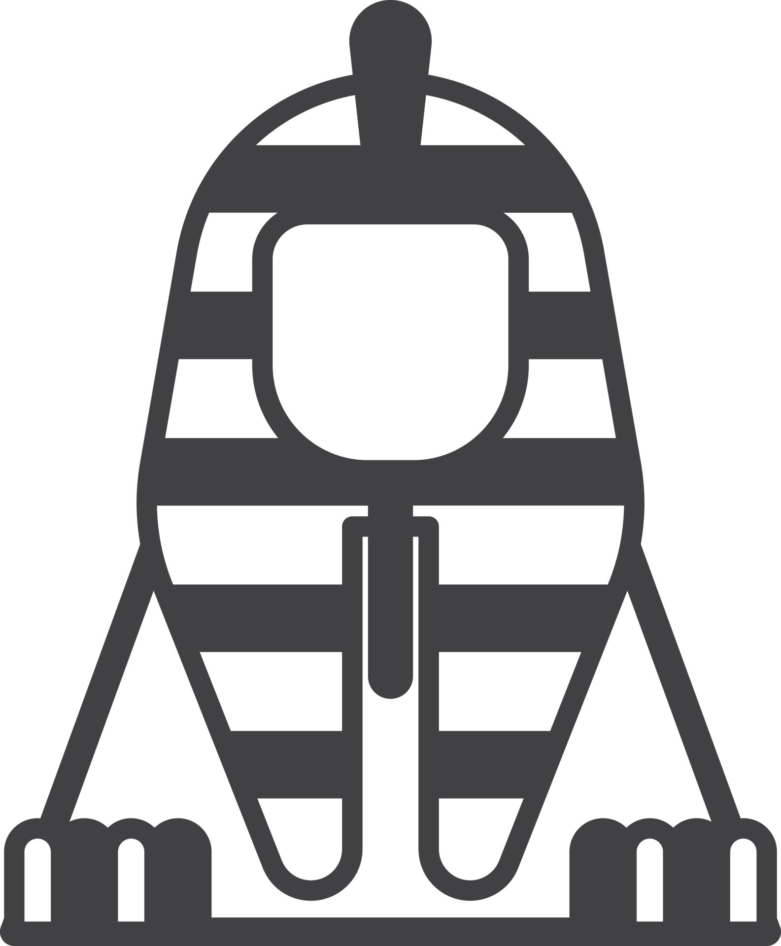 sphinx Egypt statue illustration in minimal style 17107978 Vector Art ...