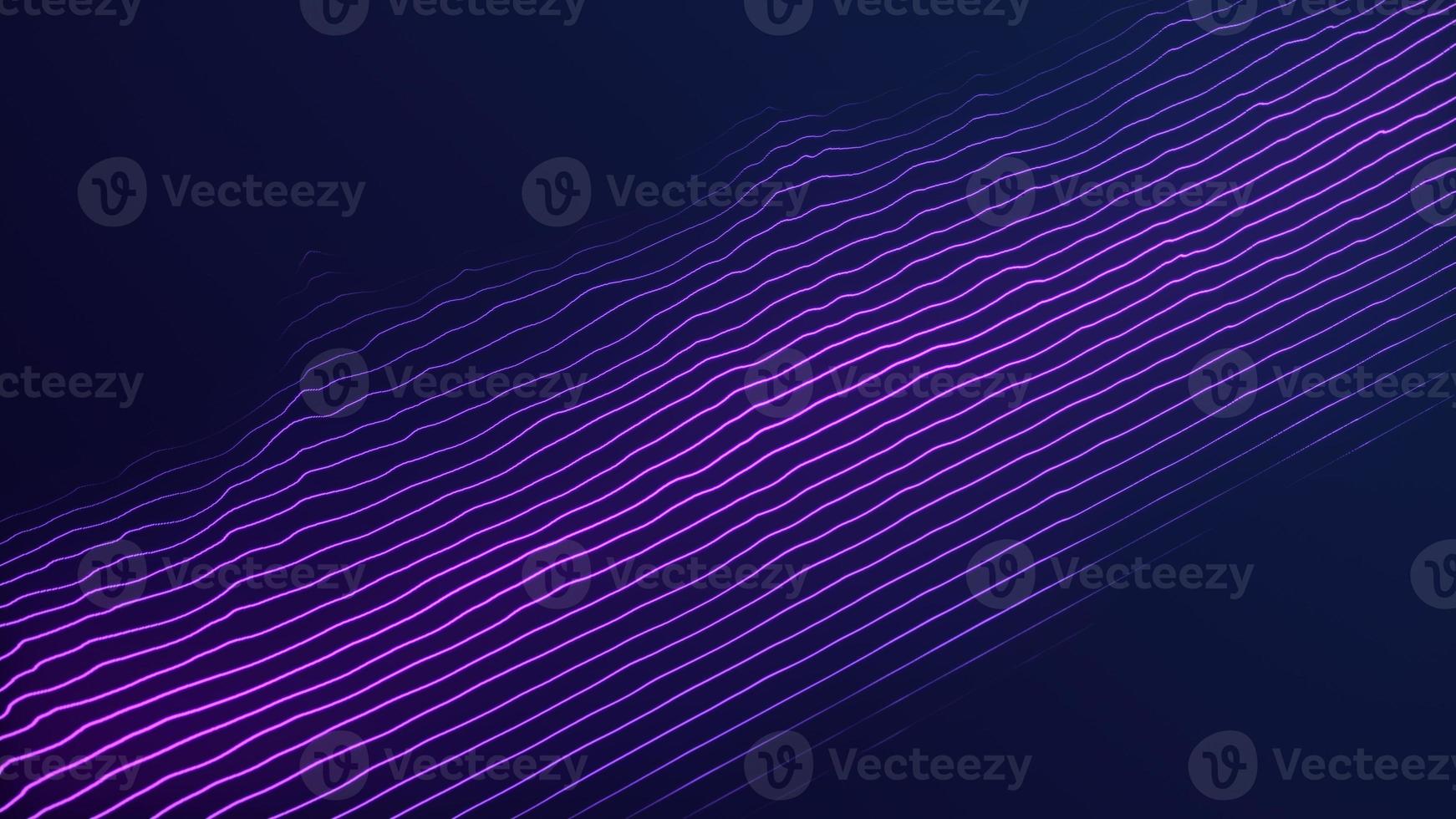 Abstract background with purple dynamic wave. Visualization of the data ...
