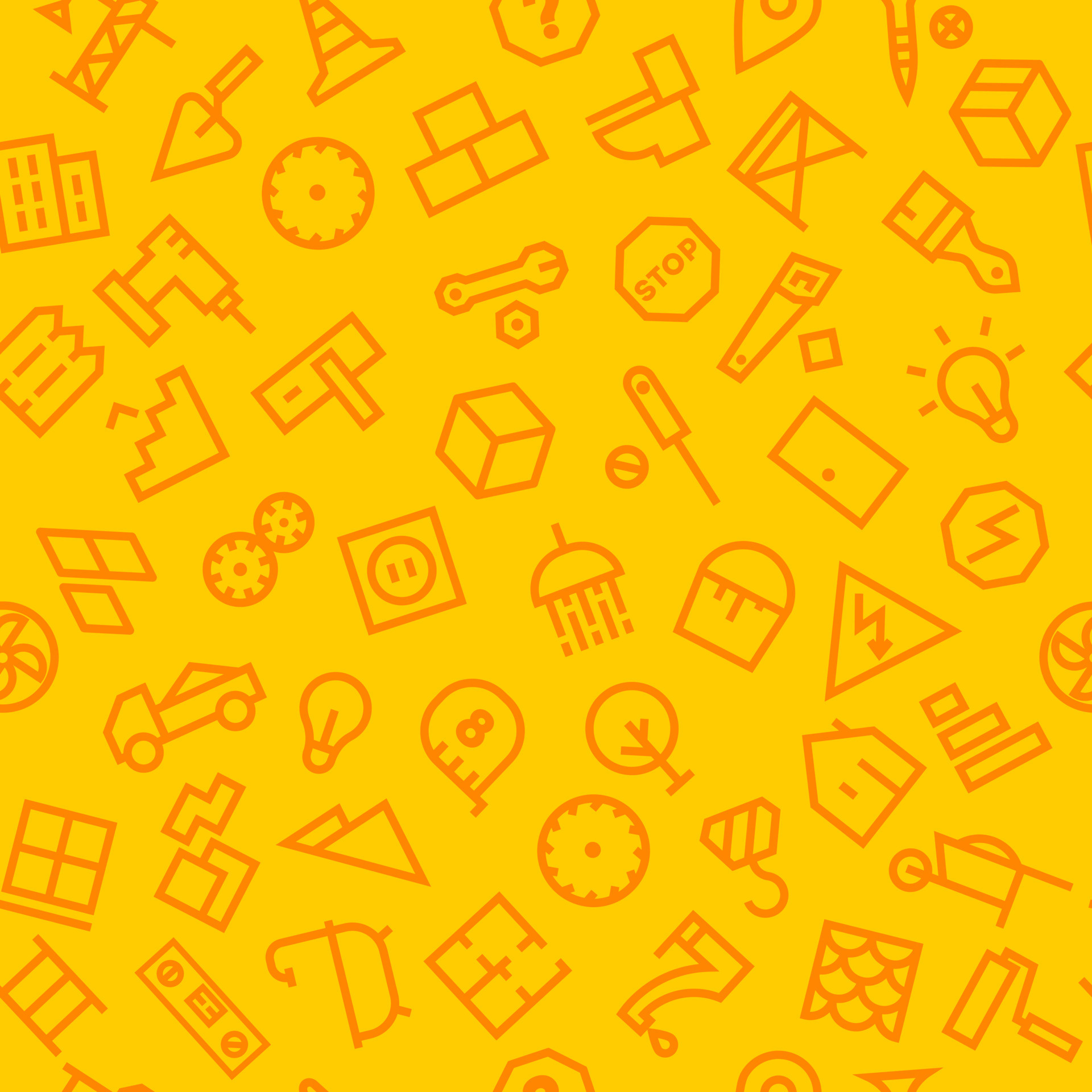 Seamless Pattern With Construction Icons Vector Illustration 17111624 Vector Art At Vecteezy