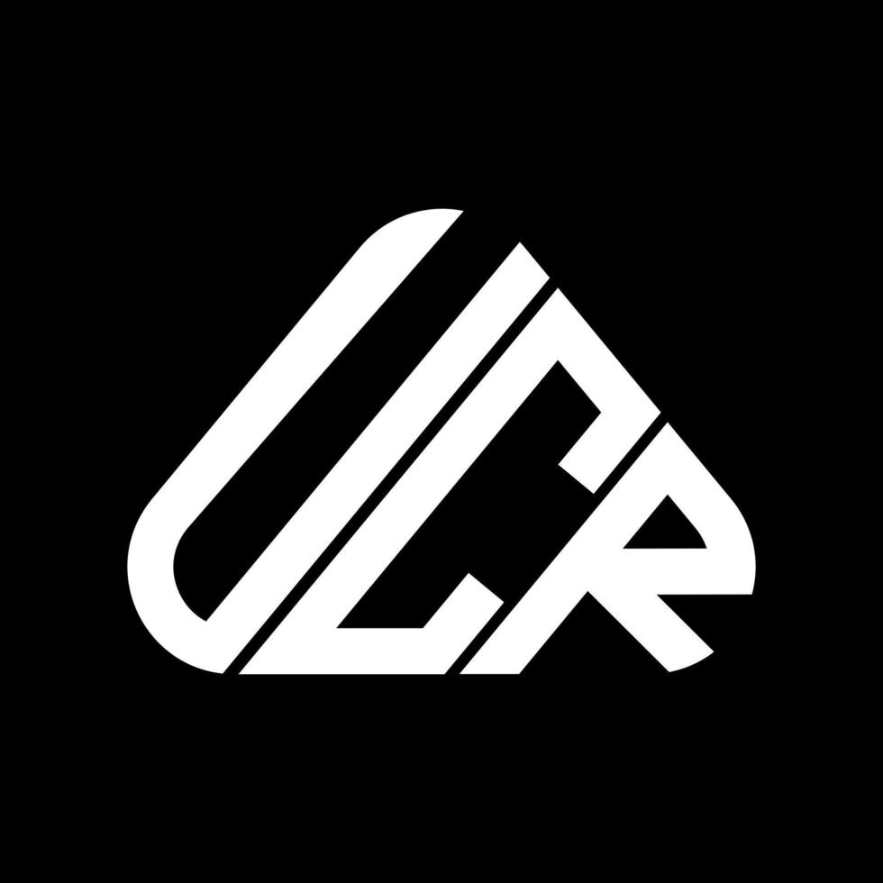 diseño creativo del logotipo de la letra ucr con gráfico vectorial, logotipo simple y moderno de ...
