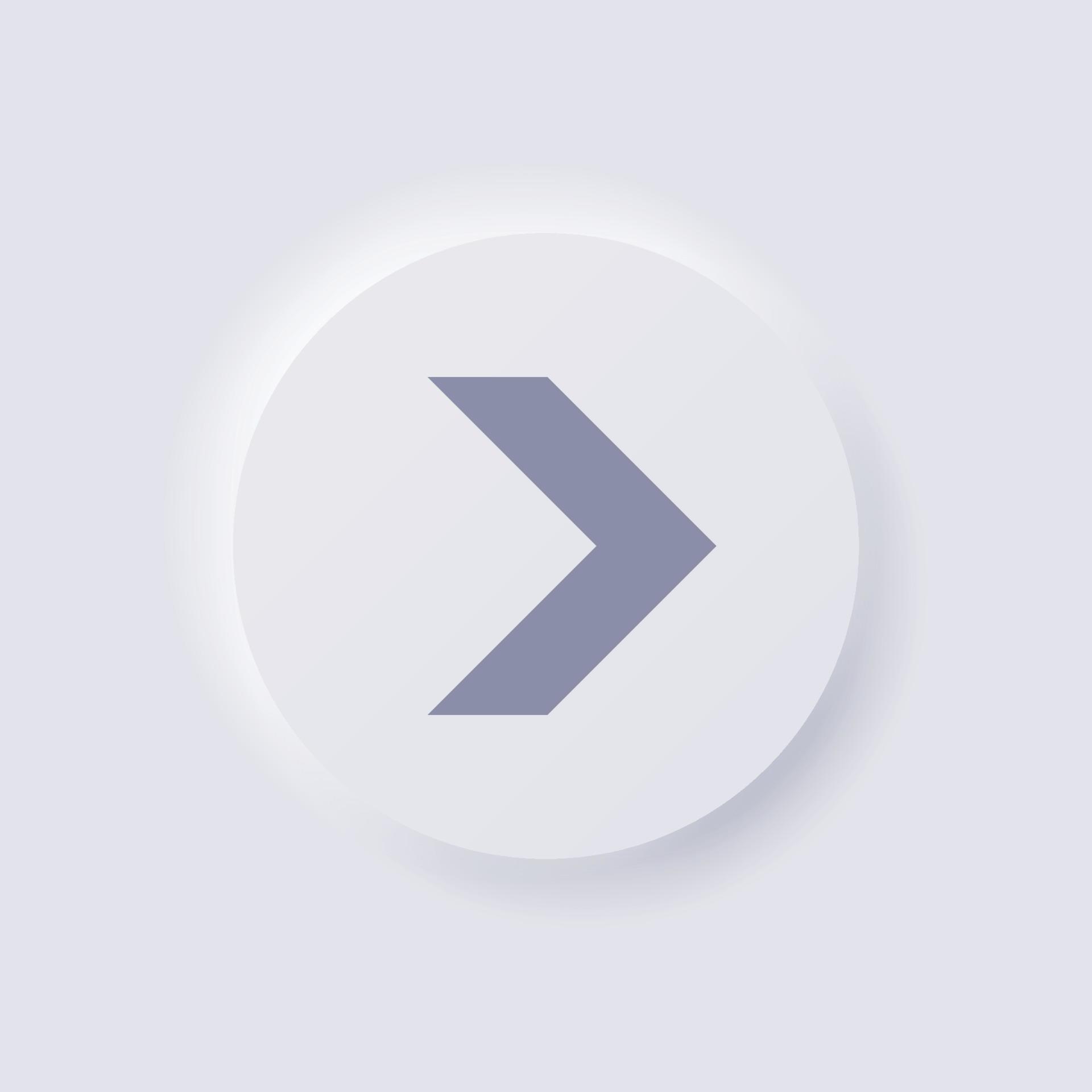 Arrow Icon White Neumorphism Soft Ui Design For Web Design Application Ui And More Button