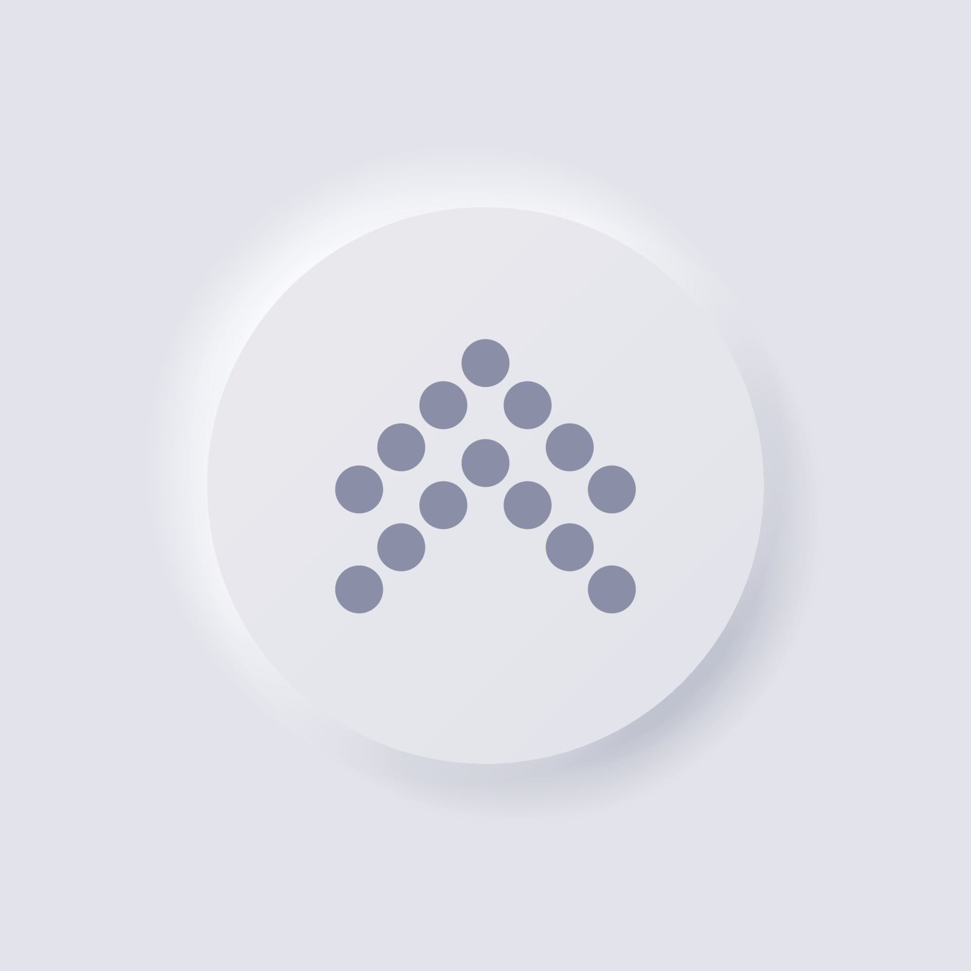 Upward arrow symbol icon, White Neumorphism soft UI Design for Web design, Application UI and ...