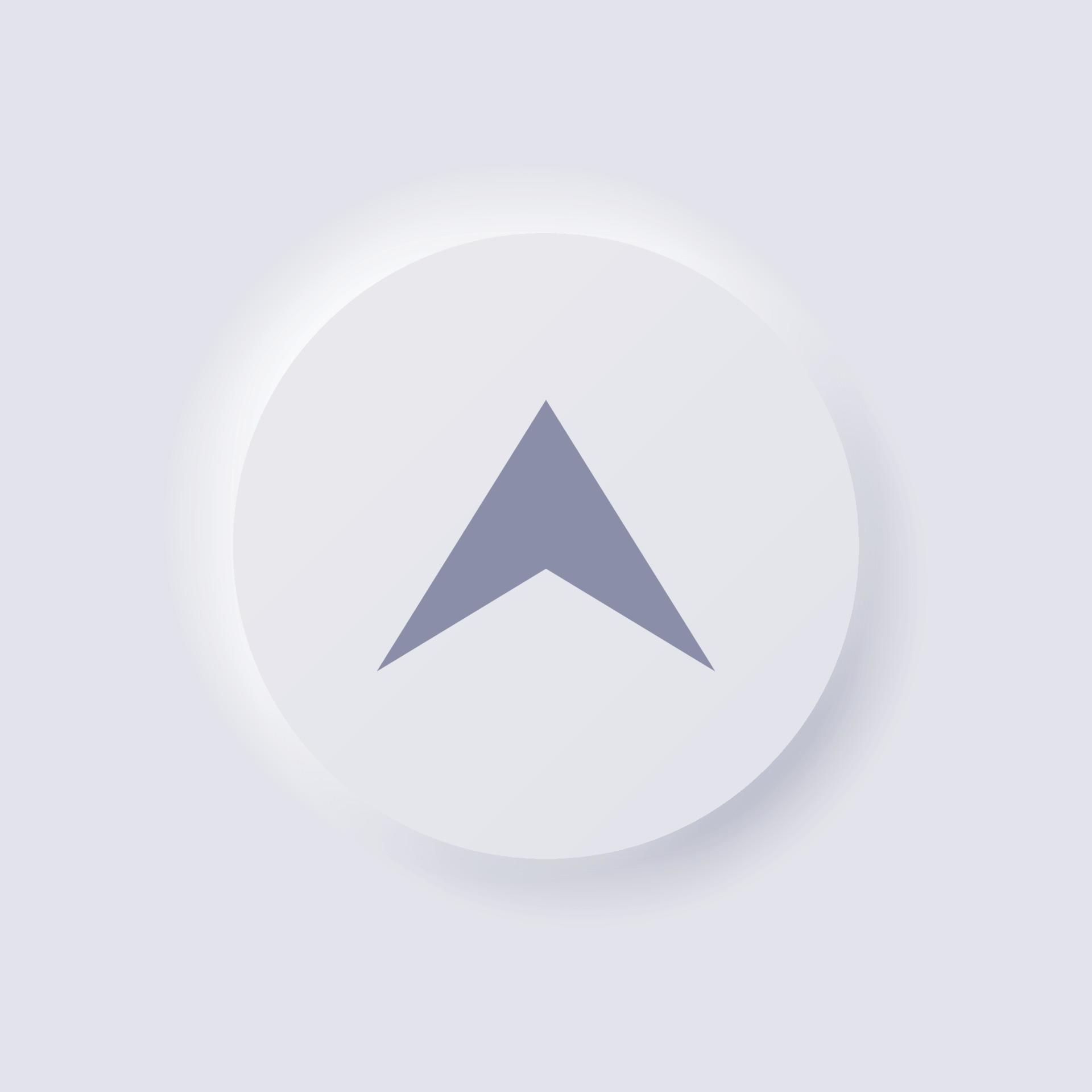 Arrow Icon White Neumorphism Soft Ui Design For Web Design