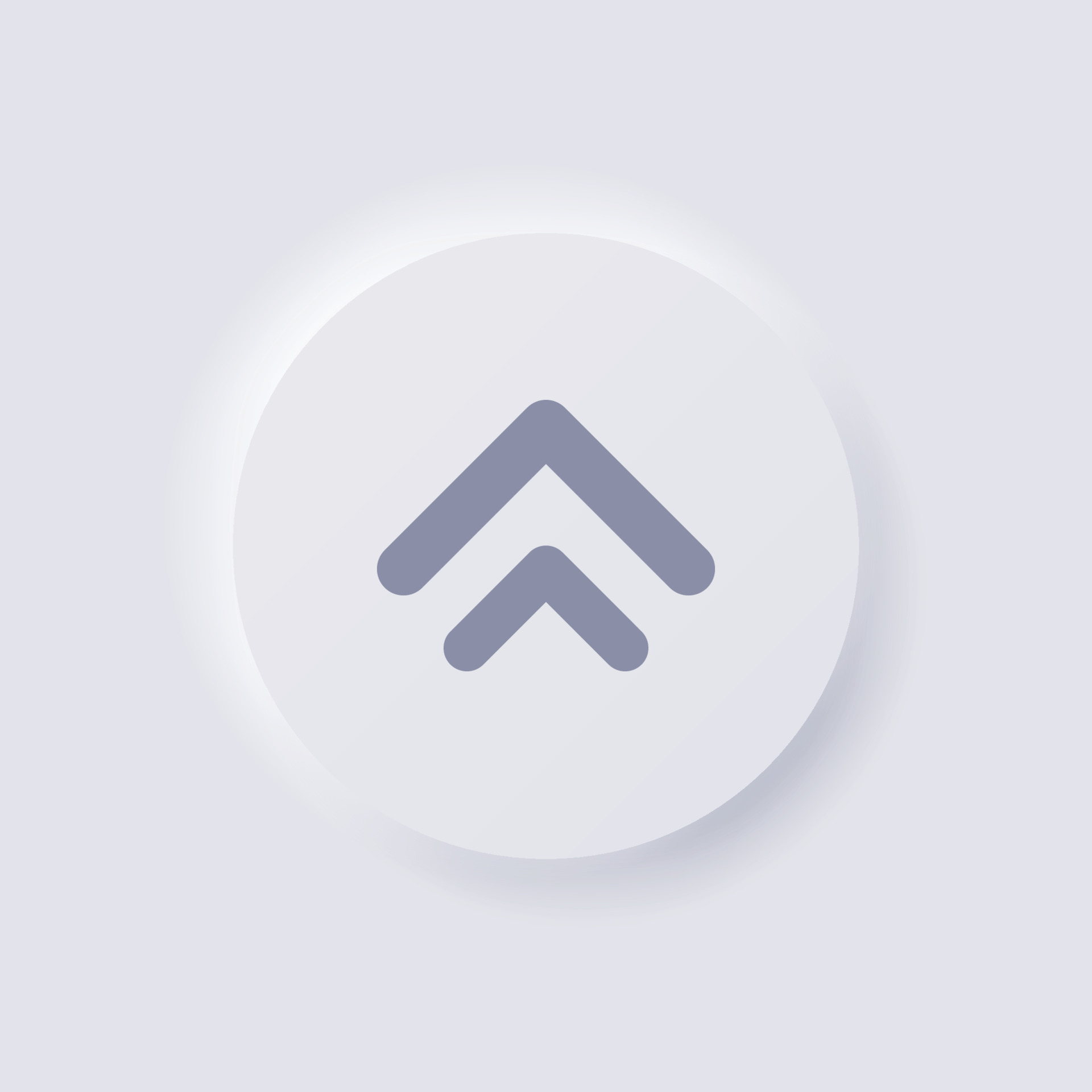 Upward arrow symbol icon, White Neumorphism soft UI Design for Web design, Application UI and ...