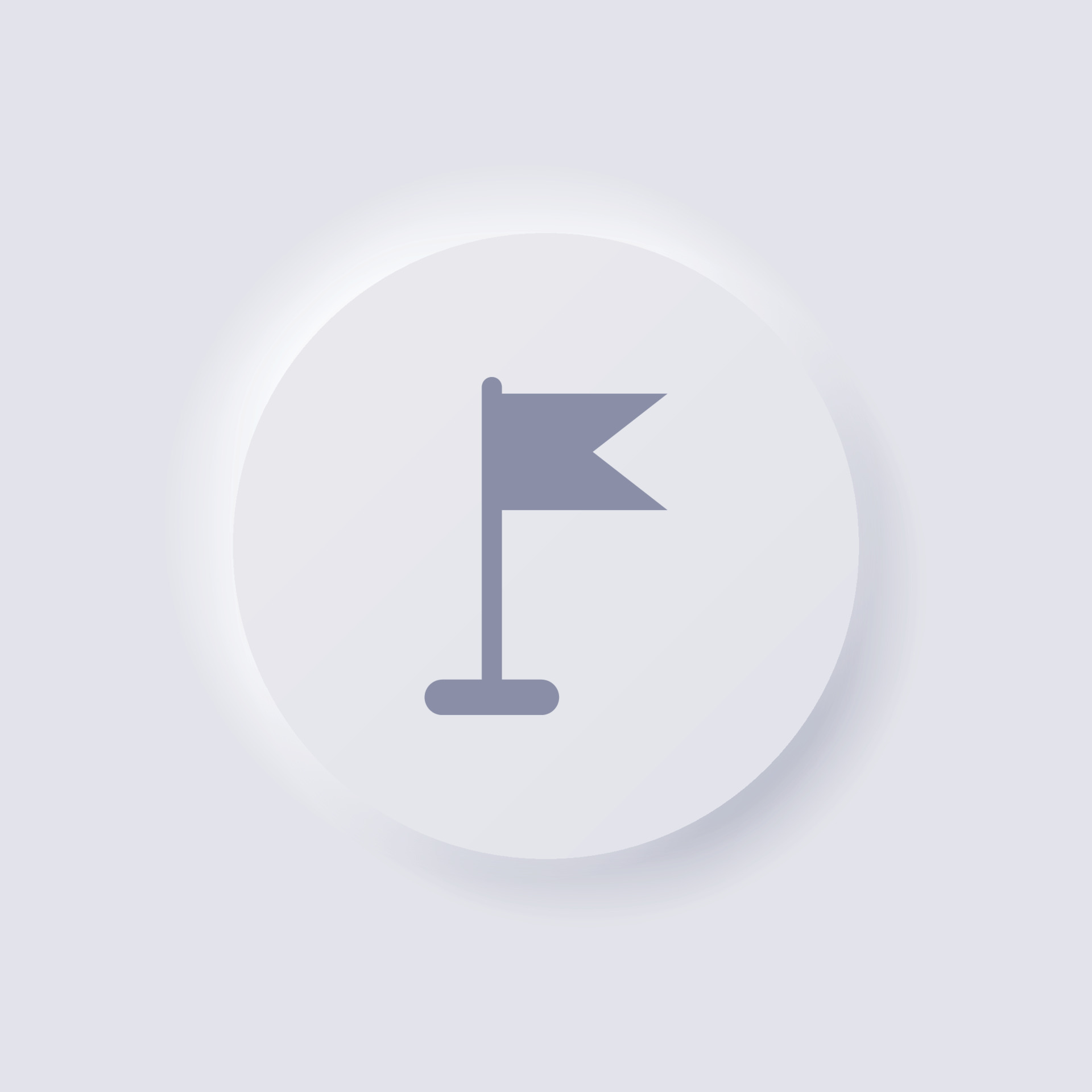 Flag Icon White Neumorphism Soft Ui Design For Web Design Application