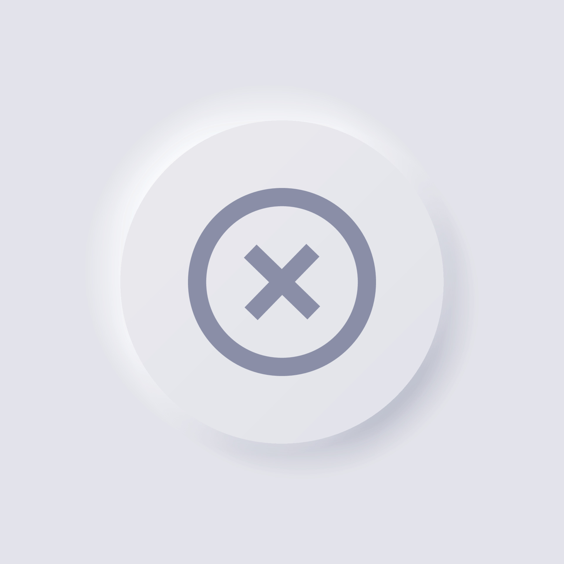 Cross Icon White Neumorphism Soft Ui Design For Web Design Application Ui And More Button