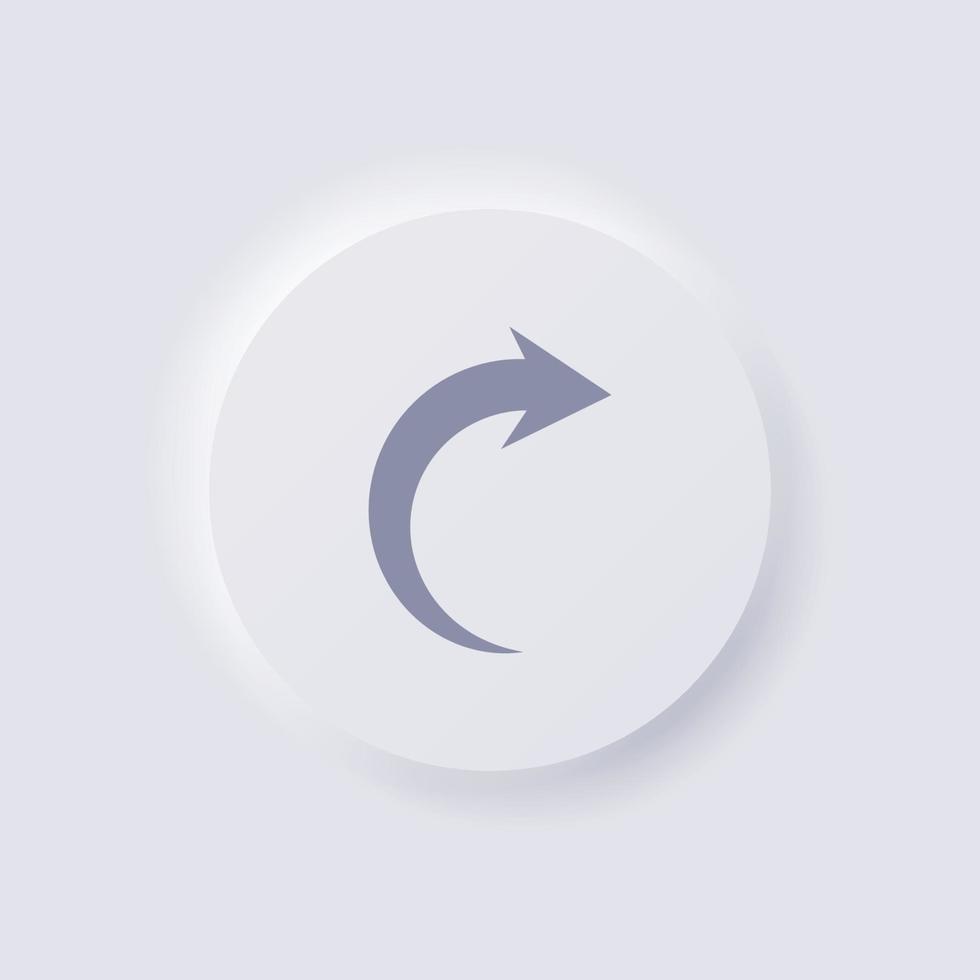 Arrow Icon White Neumorphism Soft Ui Design For Web Design Application Ui And More Button