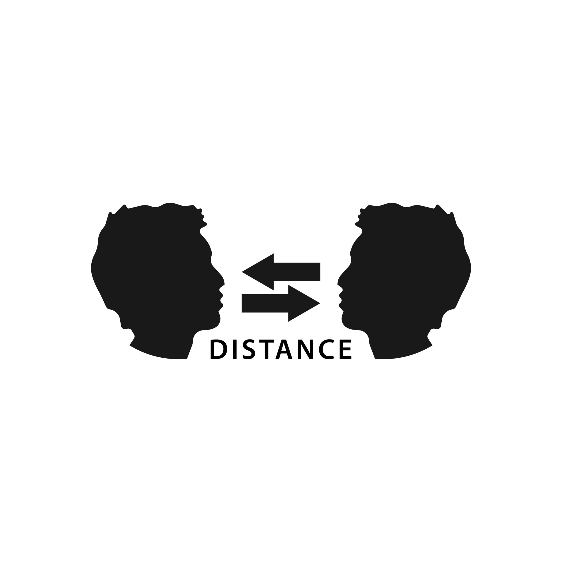 two opposite human faces keep distance logo icon 17113738 Vector Art at ... two opposite human faces keep distance logo icon 17113738 Vector Art at ...