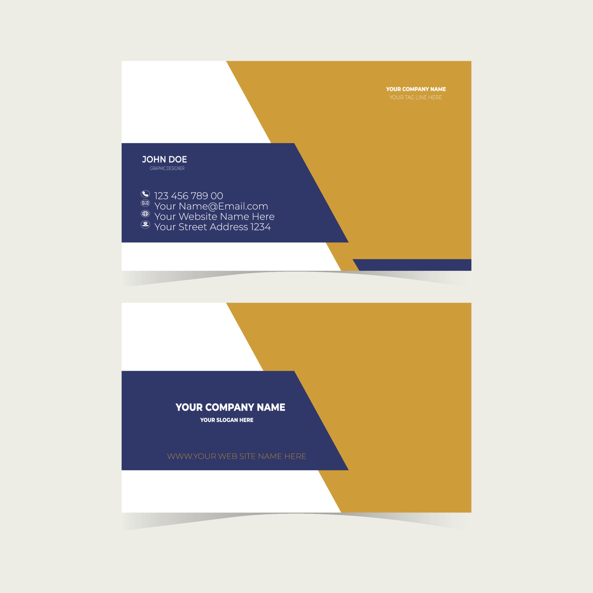 Simple Business Card Layout 17114111 Vector Art At Vecteezy Simple Business Card Layout 17114111 Vector Art At Vecteezy