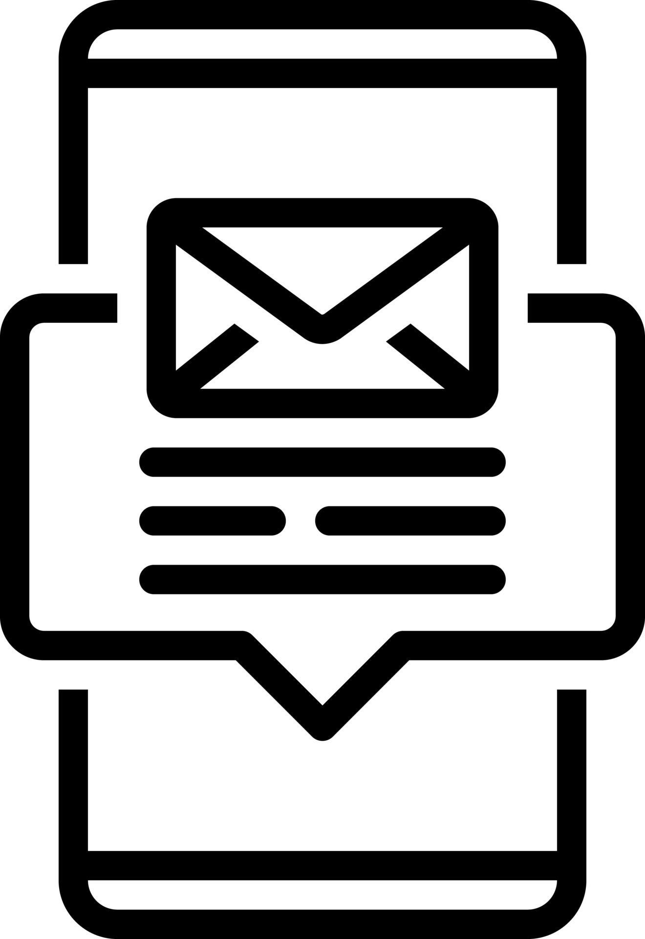 line icon for sms 17119154 Vector Art at Vecteezy