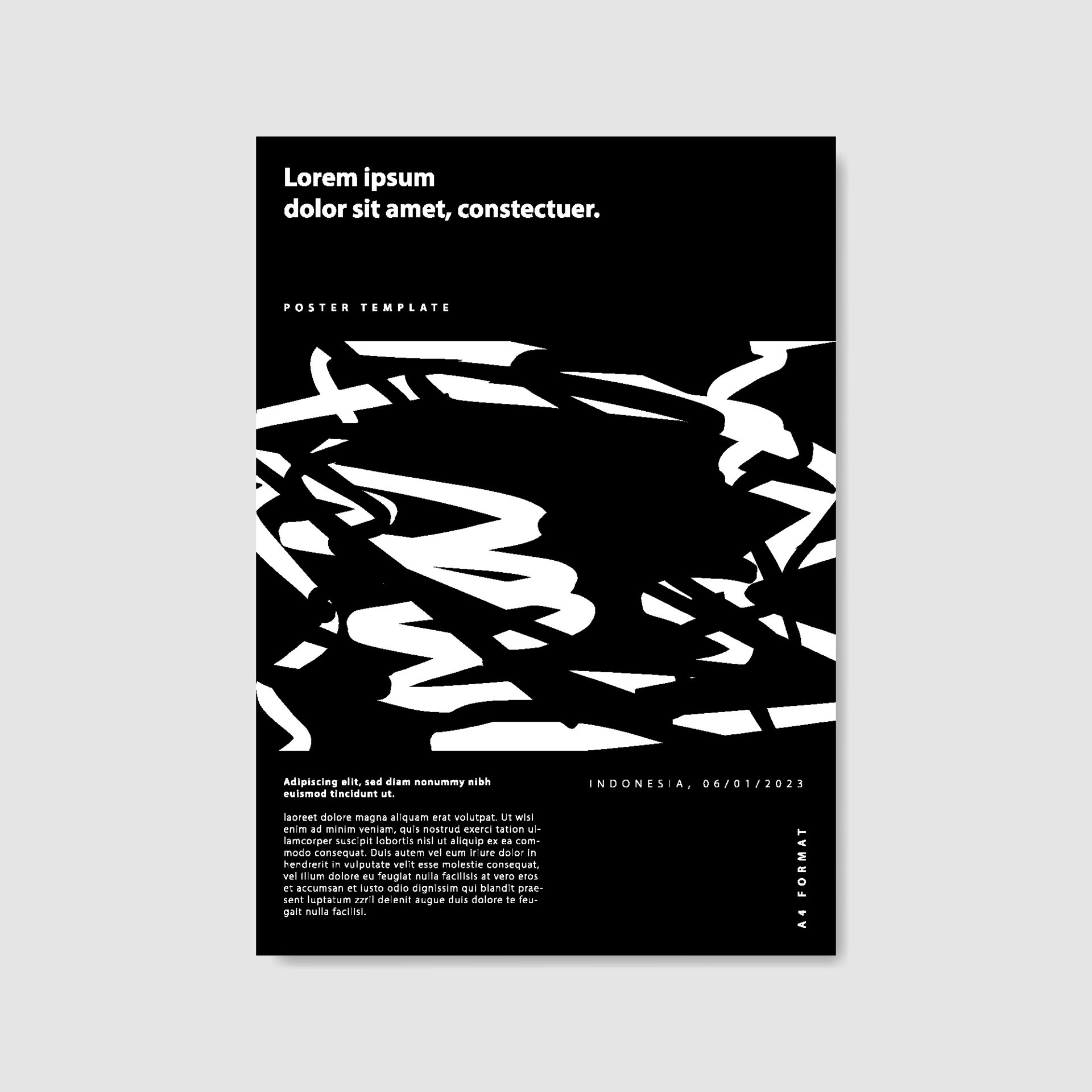 Abstract Line Cover Background Template For Annual Report Cover