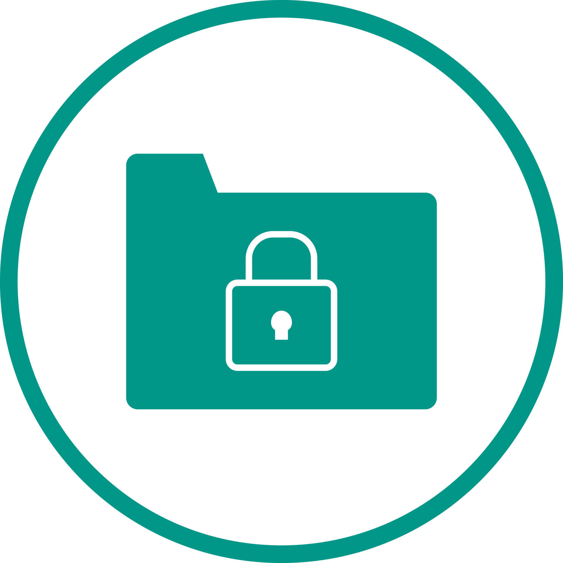 Secure Folder Vector Icon 17127943 Vector Art At Vecteezy
