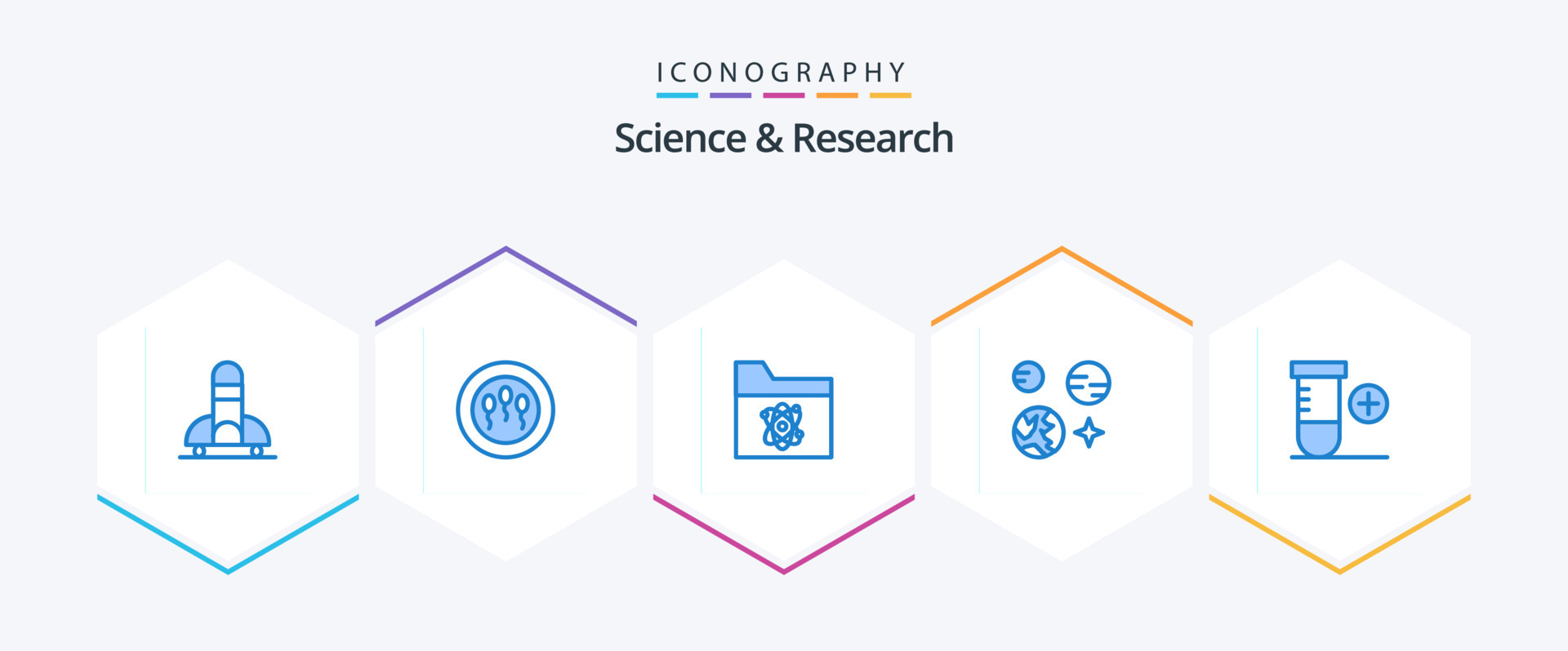 Science 25 Blue icon pack including space. add. folder. space. earth ...