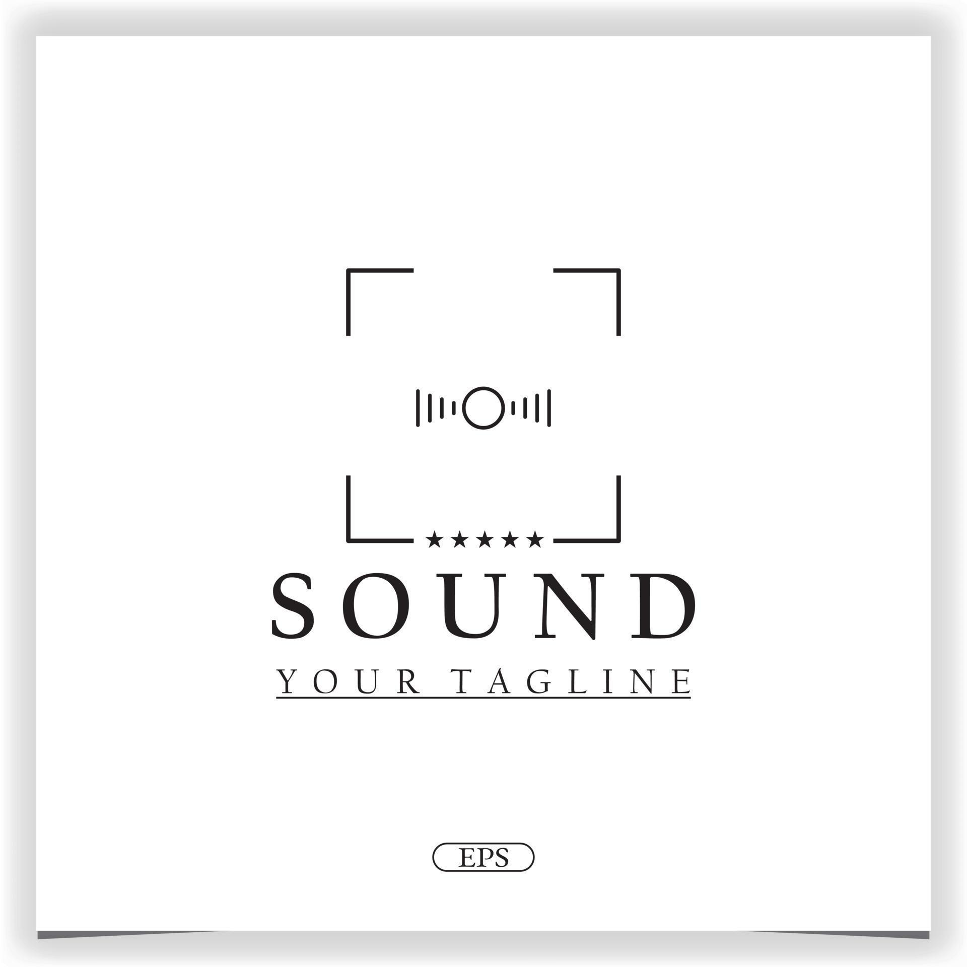 sound logo premium elegant template vector eps 10 17133461 Vector Art at Vecteezy