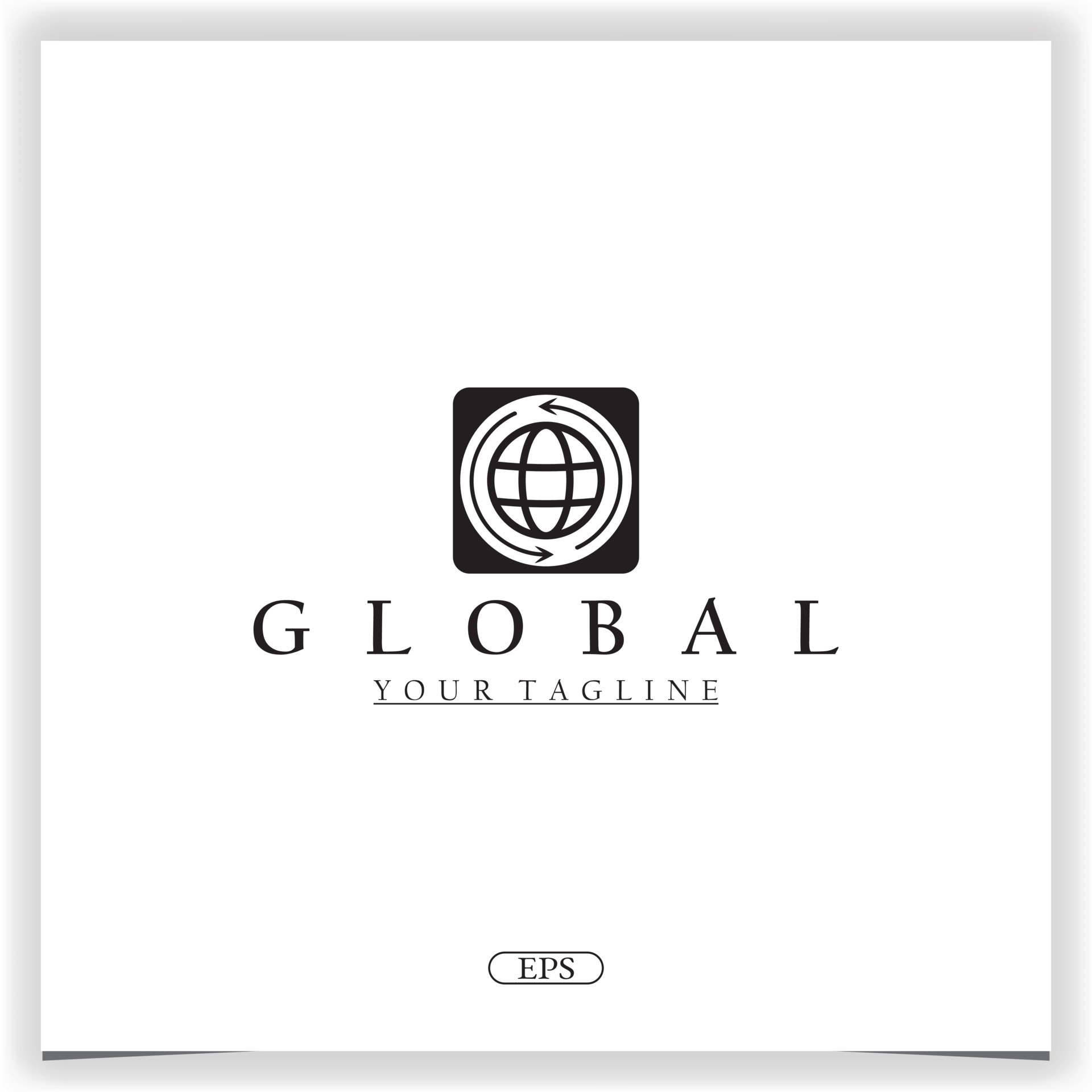 globe logo premium elegant template vector eps 10 17133477 Vector Art at Vecteezy