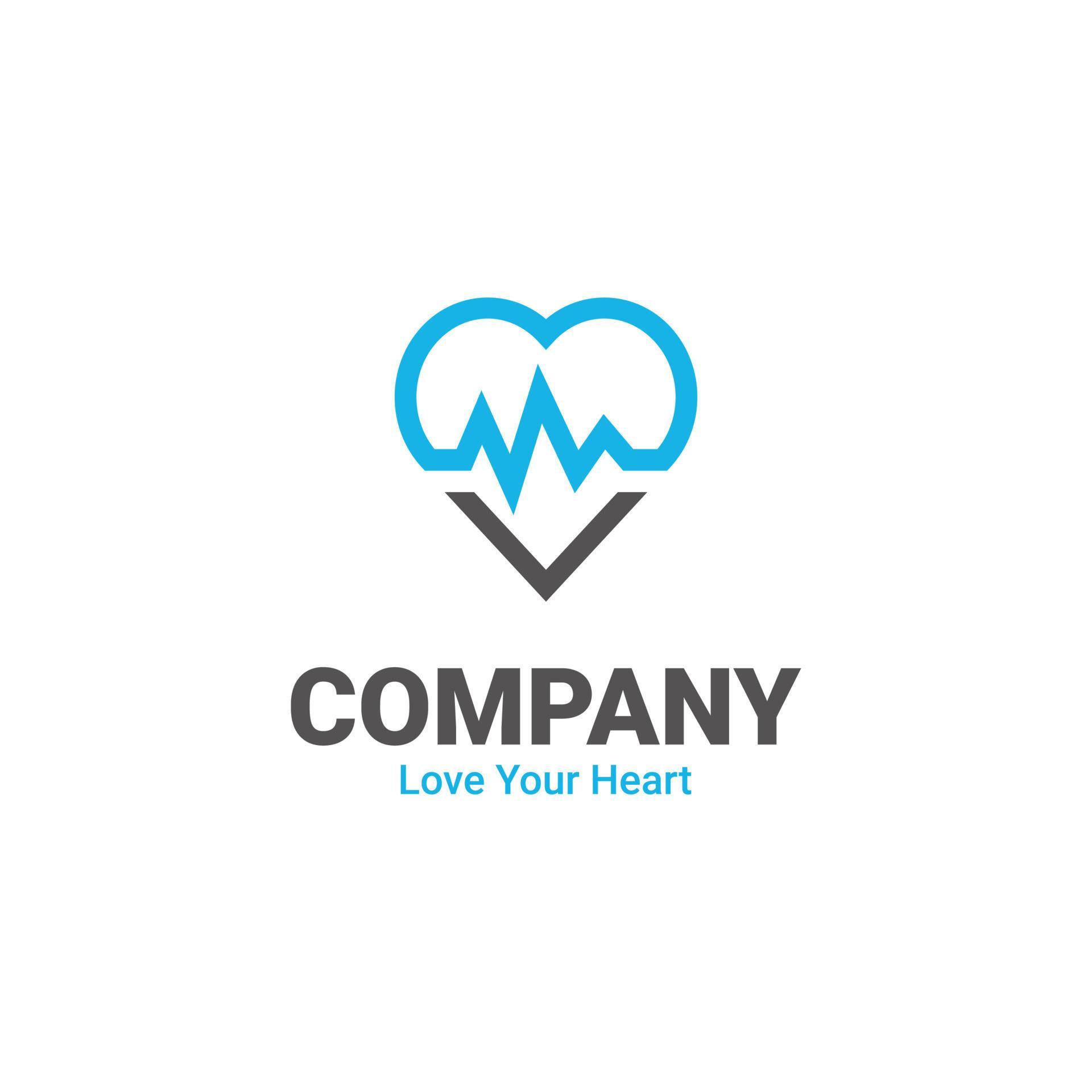 heart health love logo 17133525 Vector Art at Vecteezy