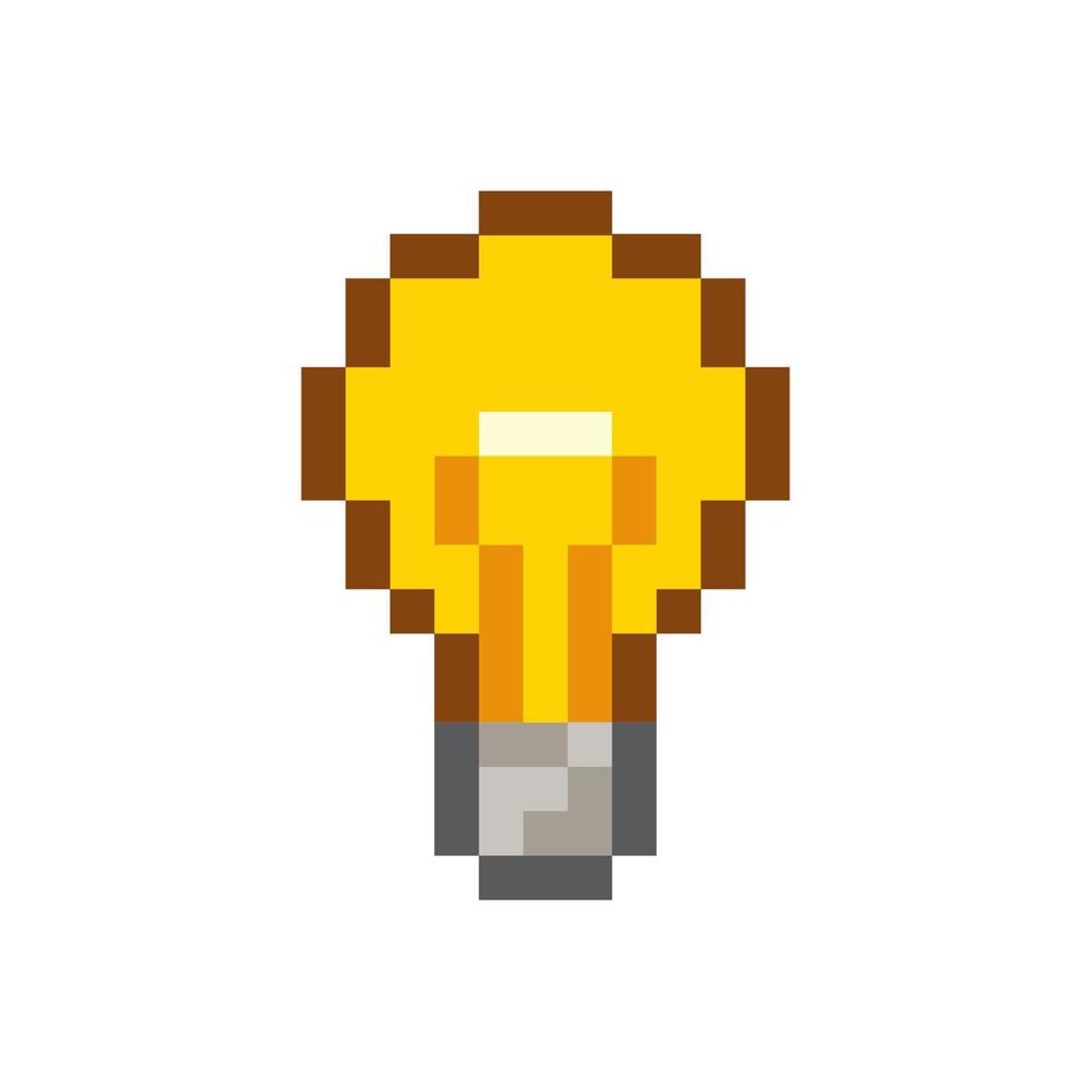 light bulbs pixel art vector 17133650 Vector Art at Vecteezy