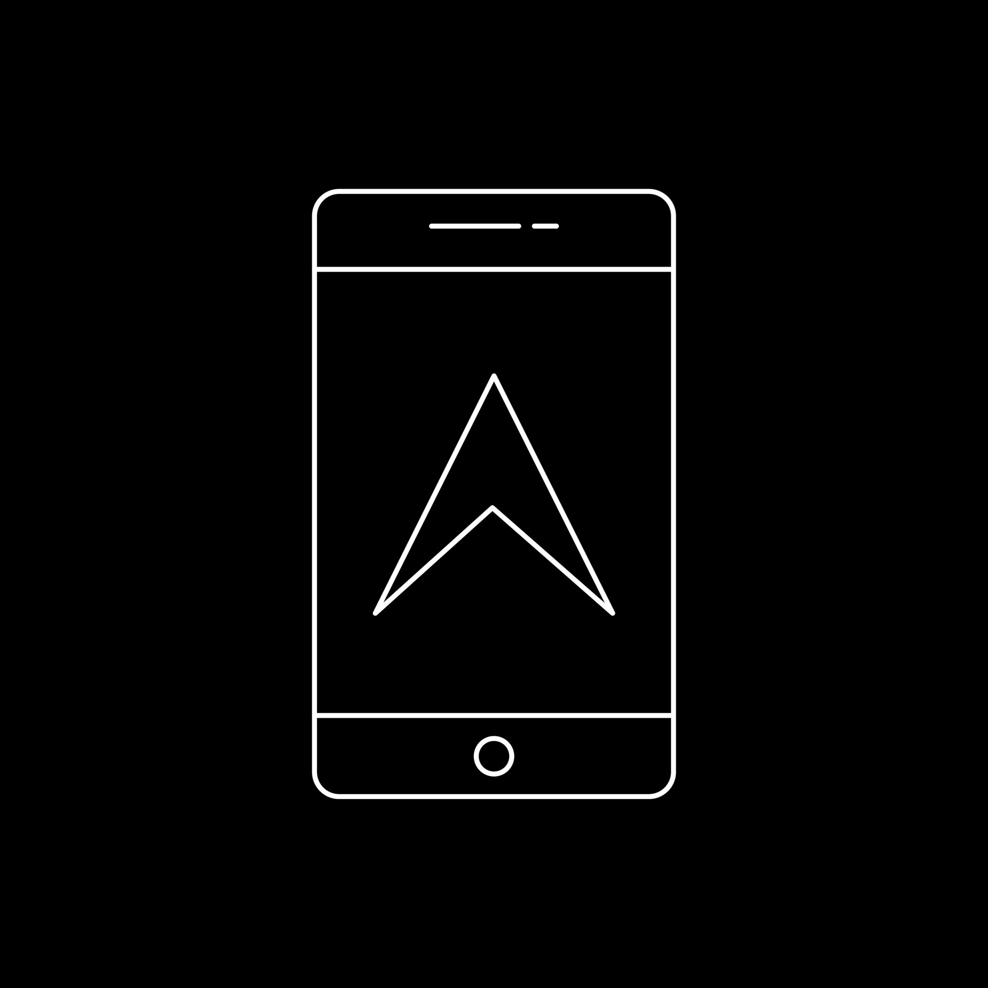 Navigation In Mobile Line Icon 17137168 Vector Art At Vecteezy